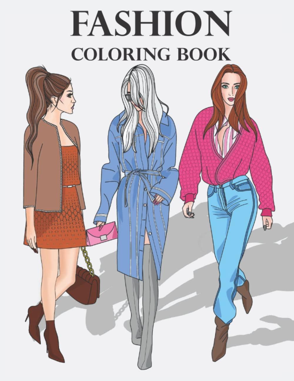 [PDF] DOWNLOAD FREE FASHION COLORING BOOK: Trendy Modern Fashion Color ...