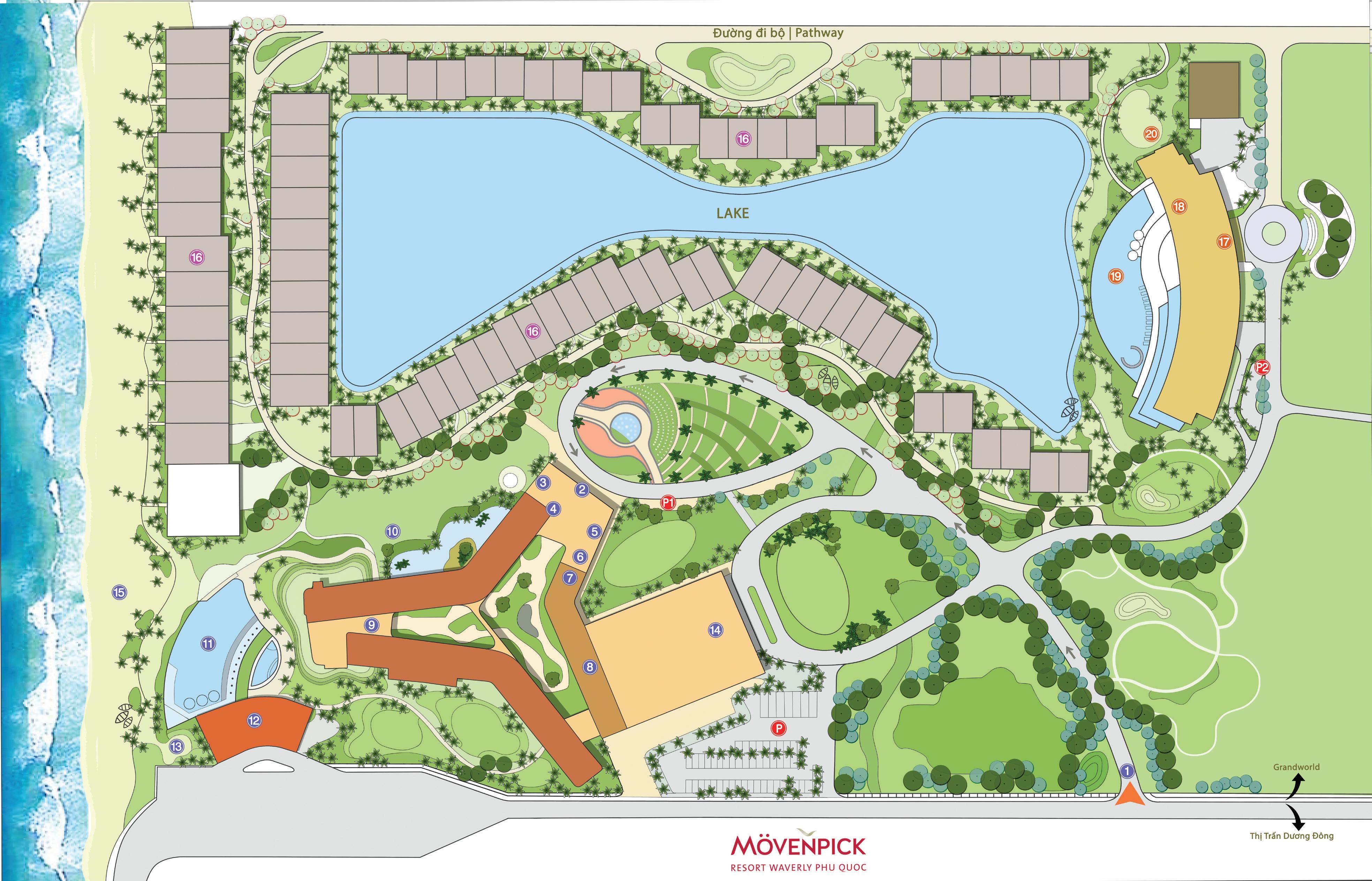 Resort Map - Mövenpick Resort Waverly Phu Quoc by ...