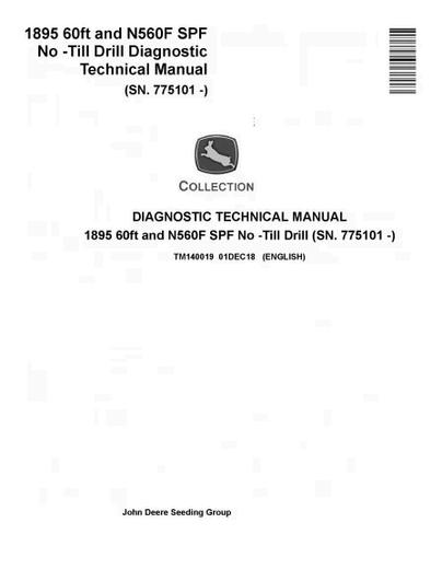 TECHNICAL MANUAL - JOHN DEERE DRILL 1895 TM140019 by Factory Books - Issuu