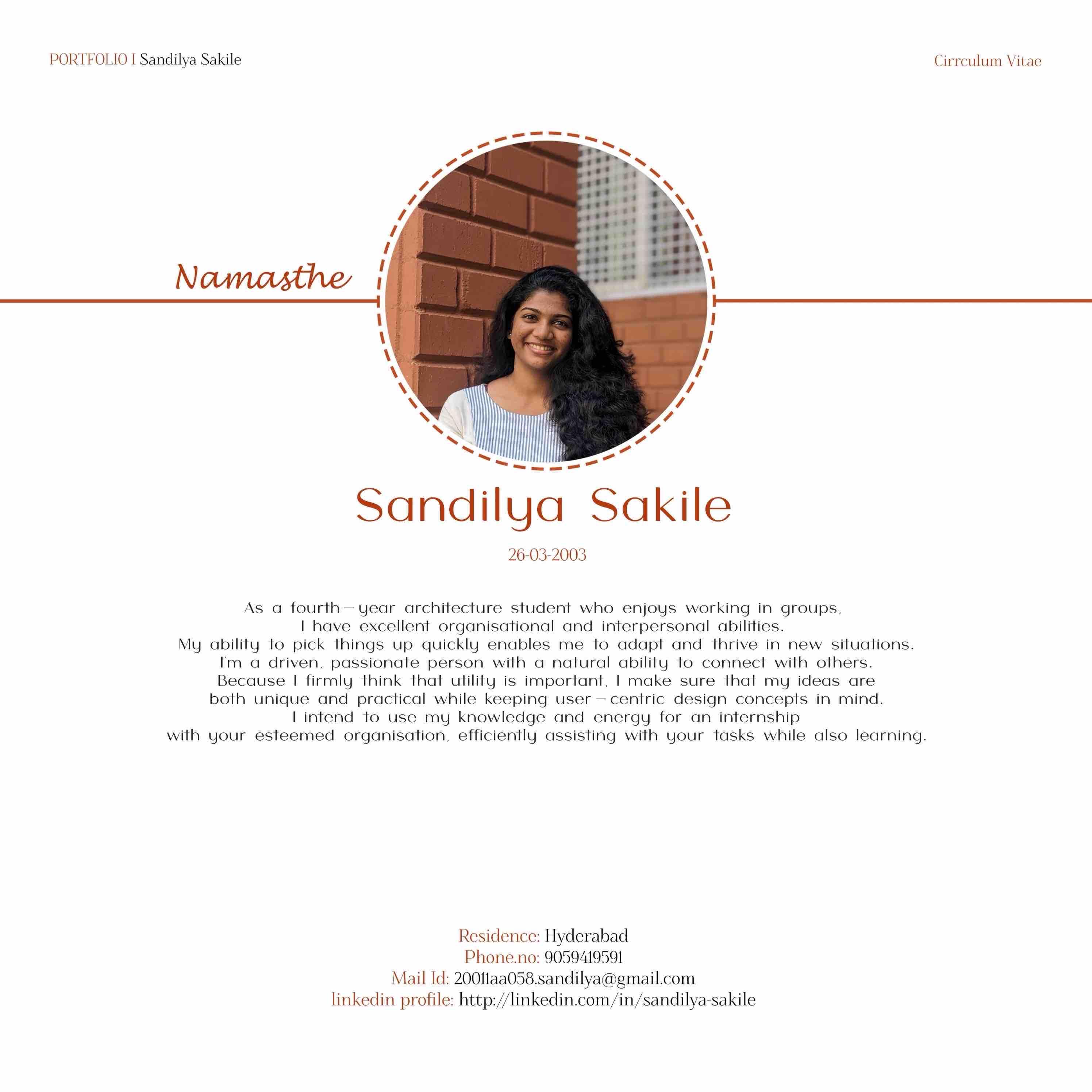Sandilya's UG Portfolio by Sakile Sandilya - Issuu