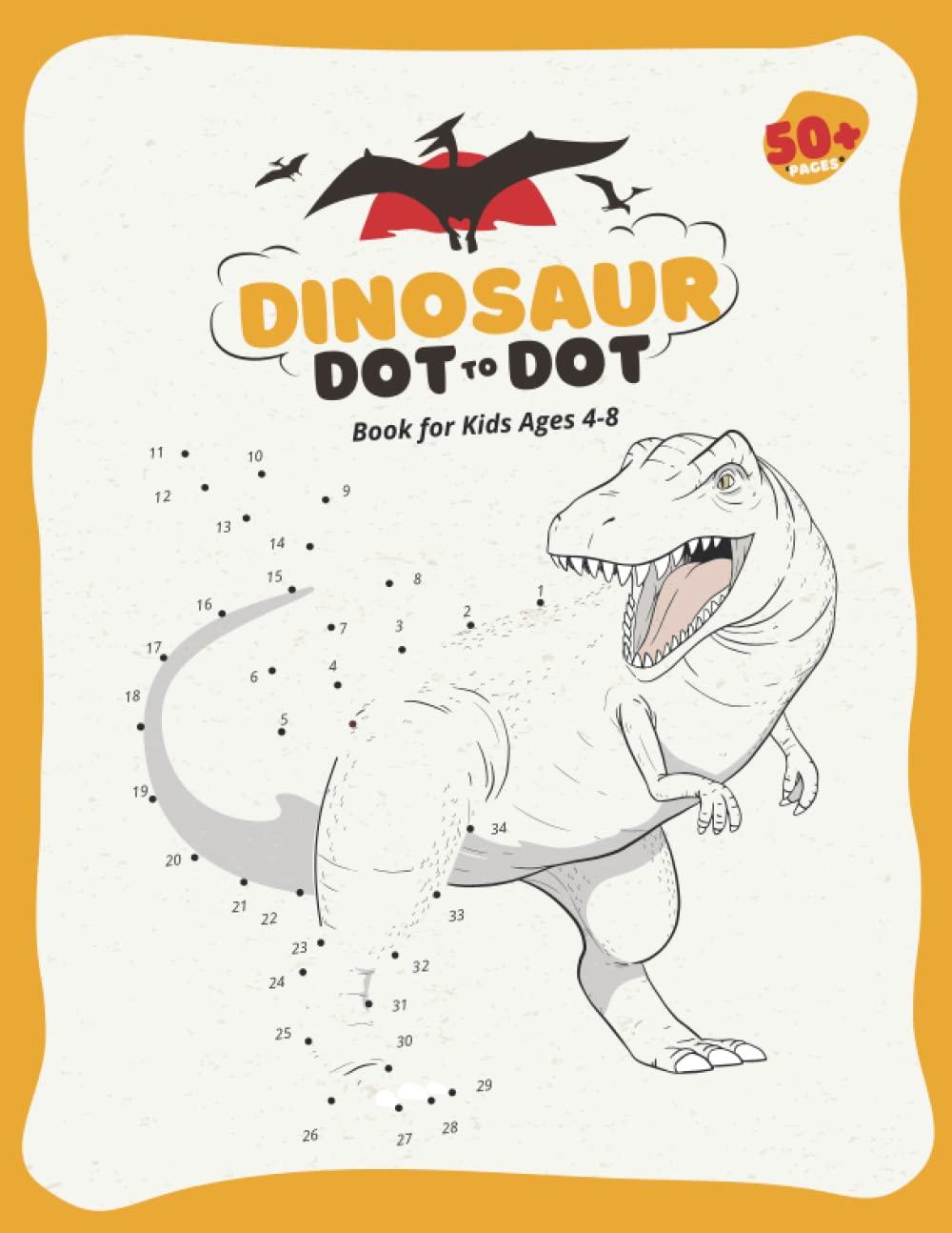 PDF KINDLE DOWNLOAD Dinosaur Dot to Dot Book for Kids Ages 4 by ...