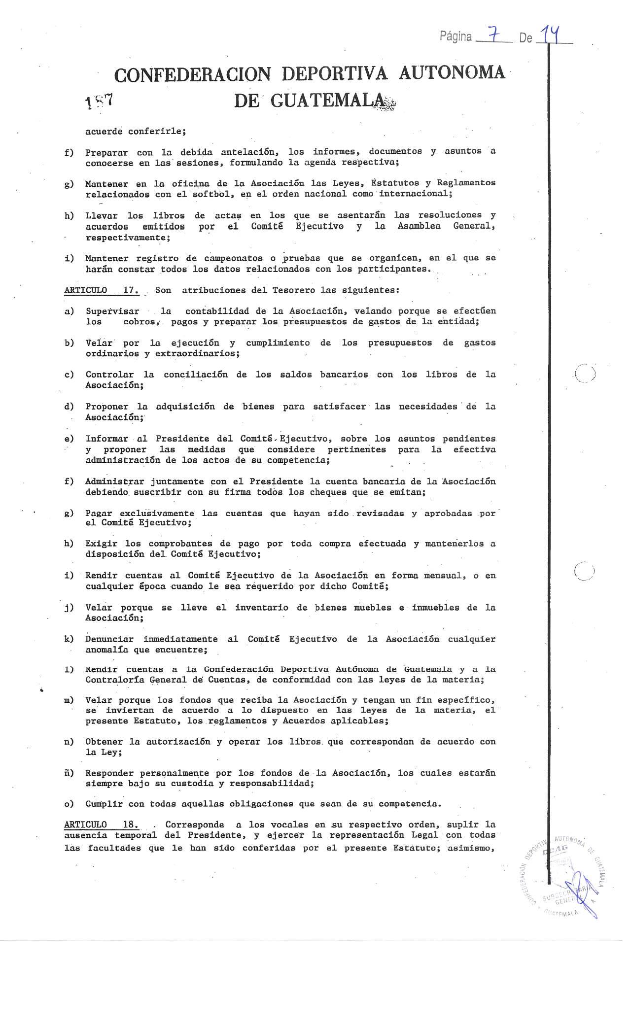 Estatutos vigentes Asosoft 2024 by Asociación Deportiva Nacional de ...