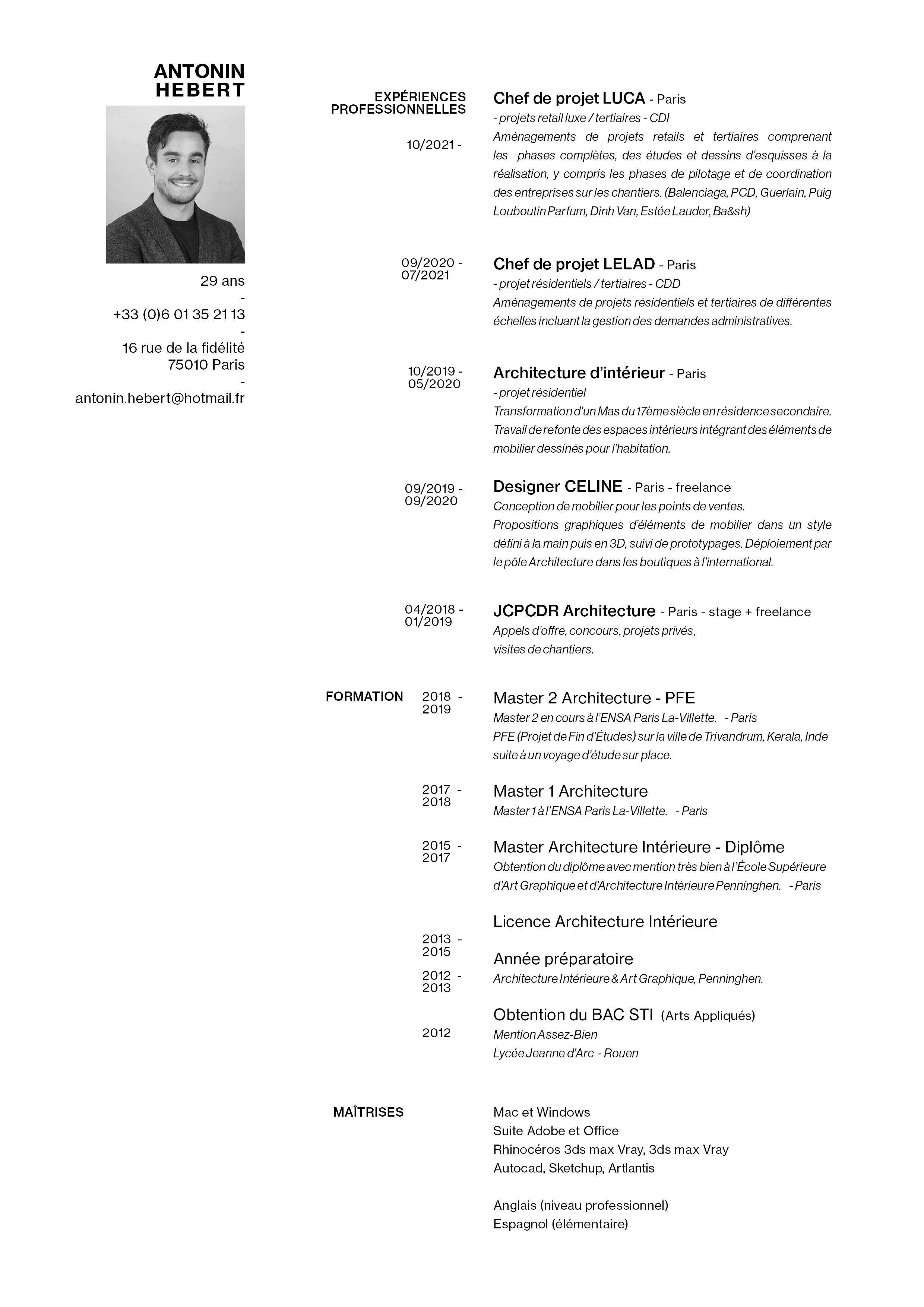 CV by antonin.hebert - Issuu