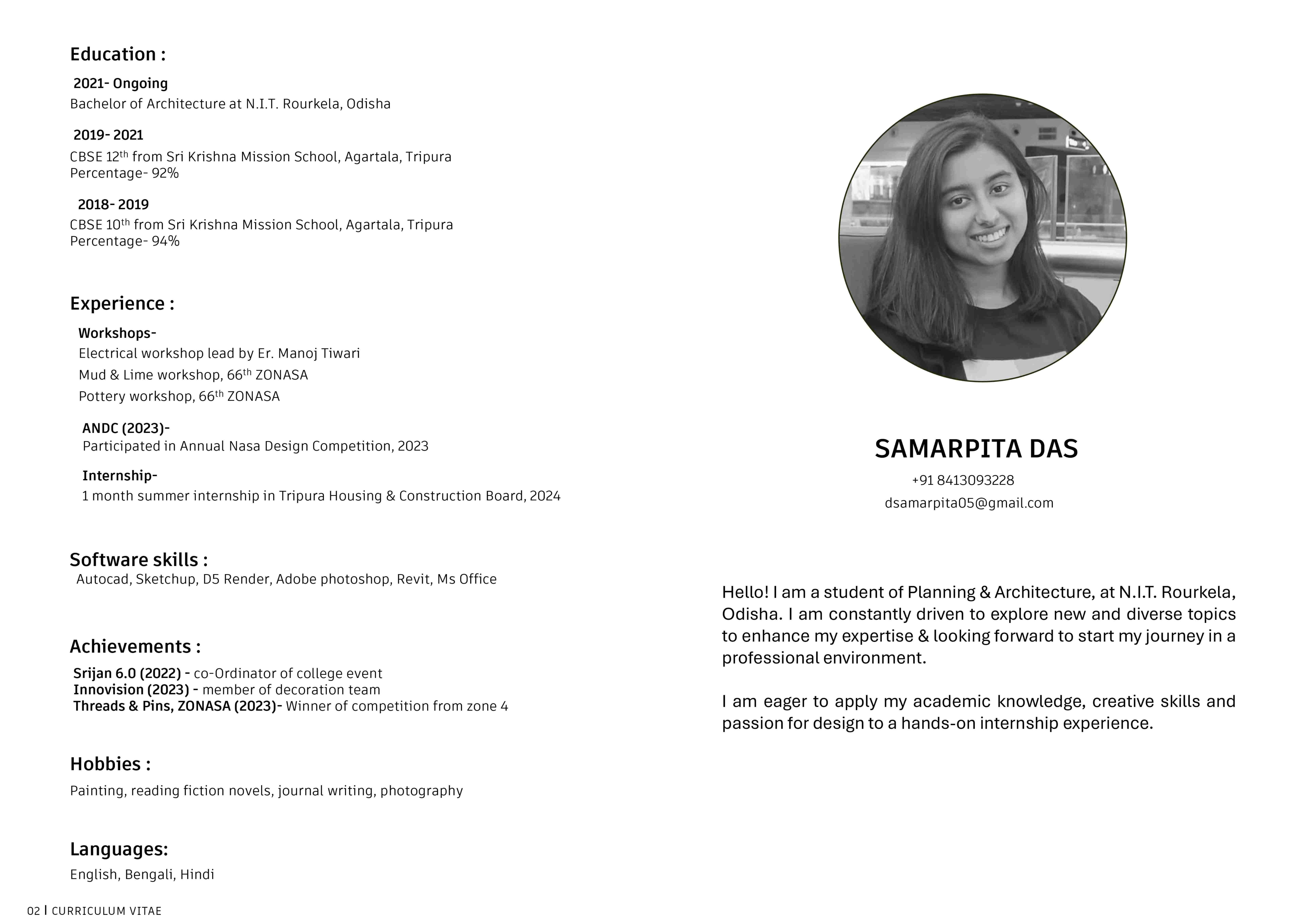 UG ARCHITECTURE PORTFOLIO by Samarpita Das - Issuu