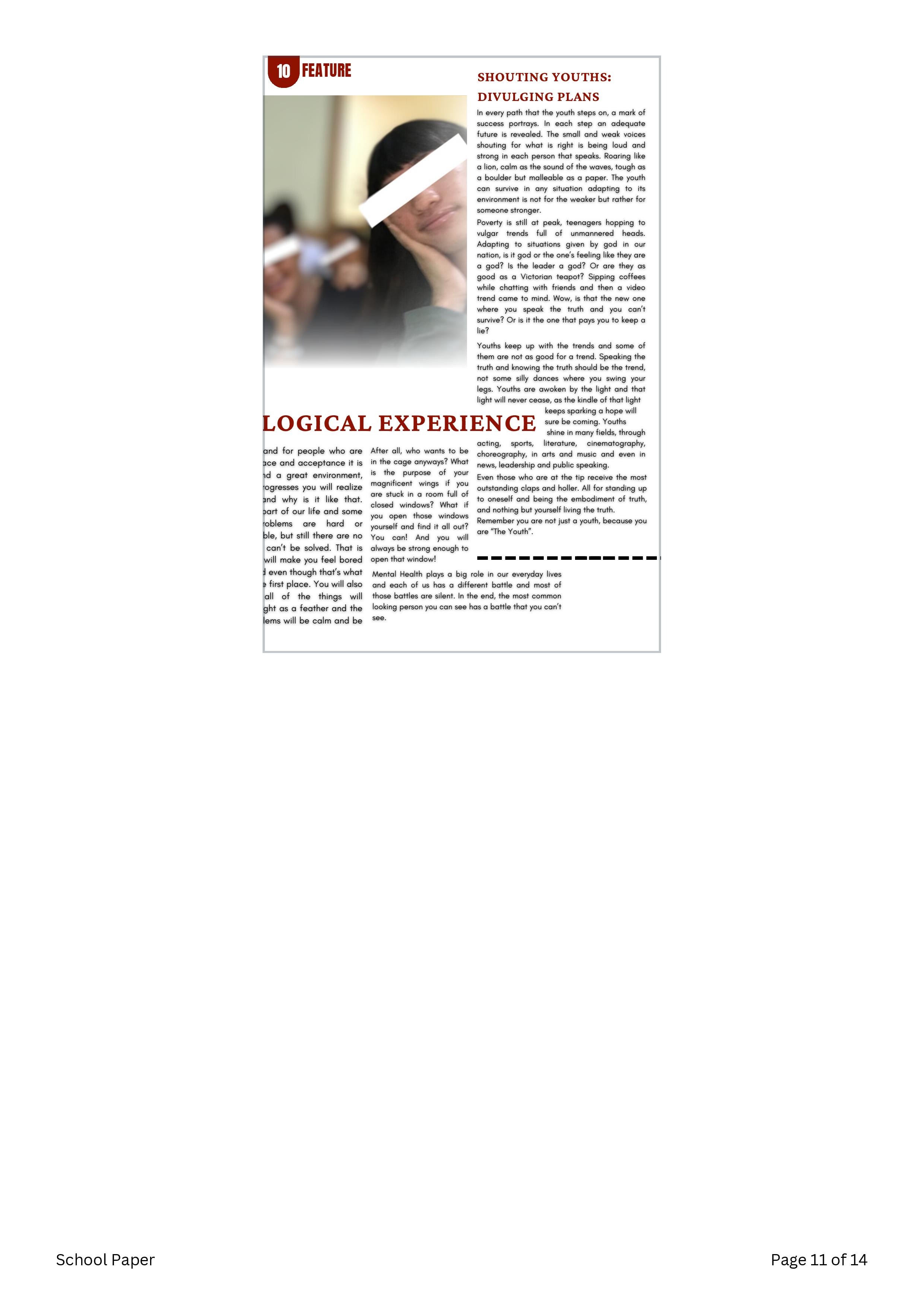 School Paper by Caleb Peraz - Issuu