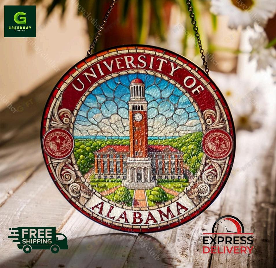 University of Alabama Stained Glass Suncatcher by Porter ...