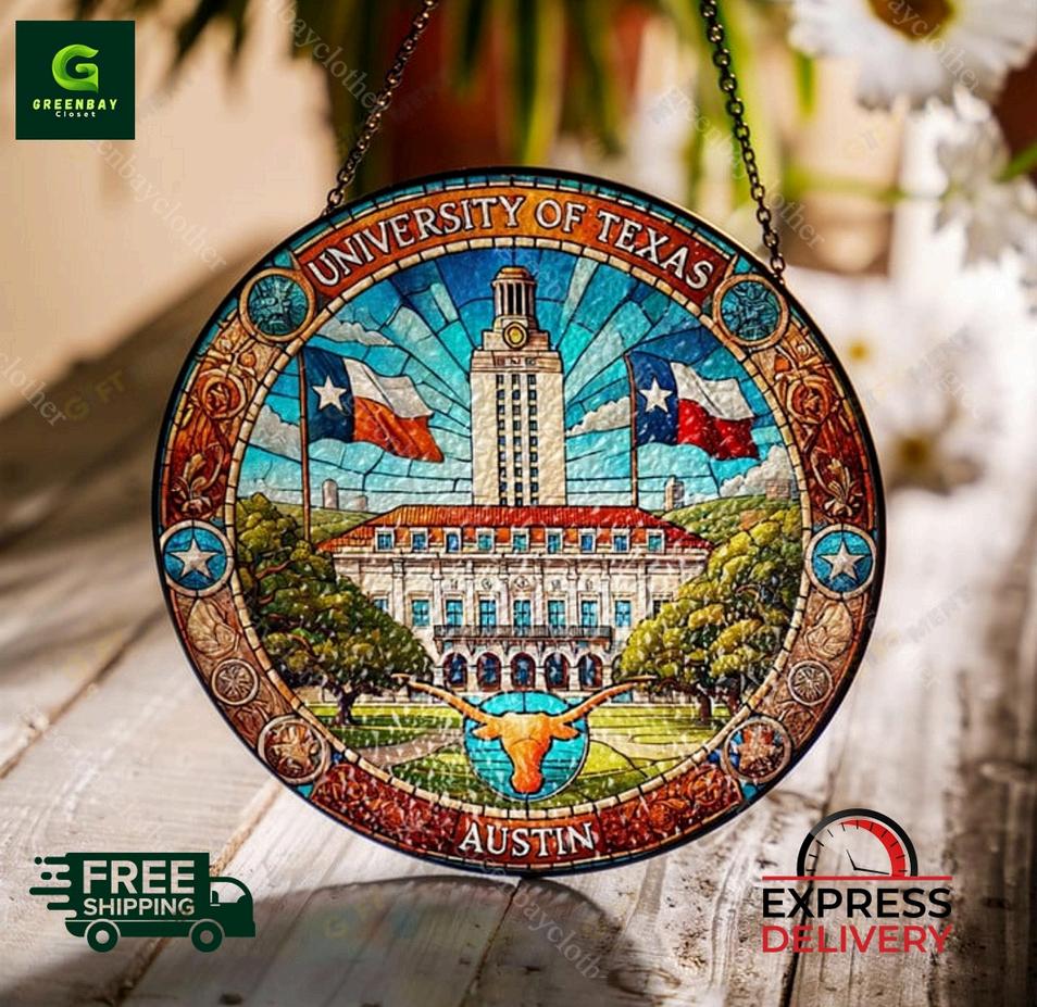 University of Texas at Austin Stained Glass Suncatcher by Porter ...
