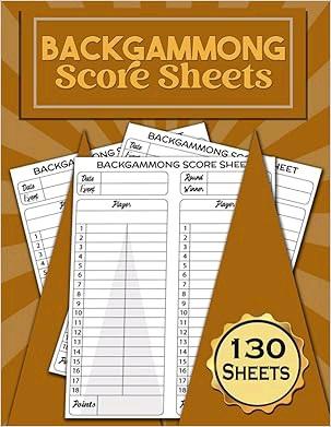 Free PDF Backgammon Score Sheets: 120 Large Backgammon Blank Score ...