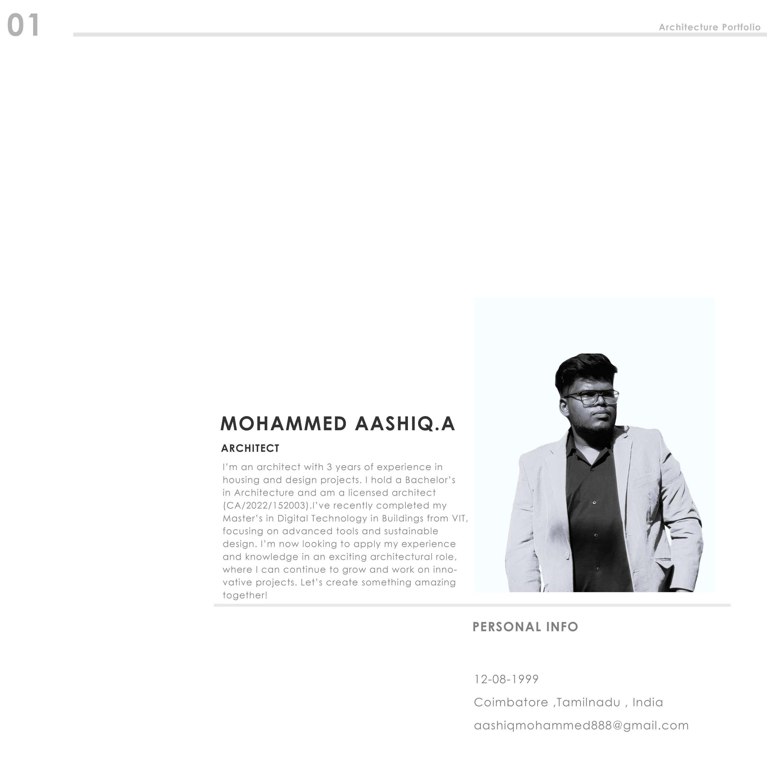 Ar. Mohammed Aashiq- Post graduate portfolio by Aashiq Mohammed - Issuu