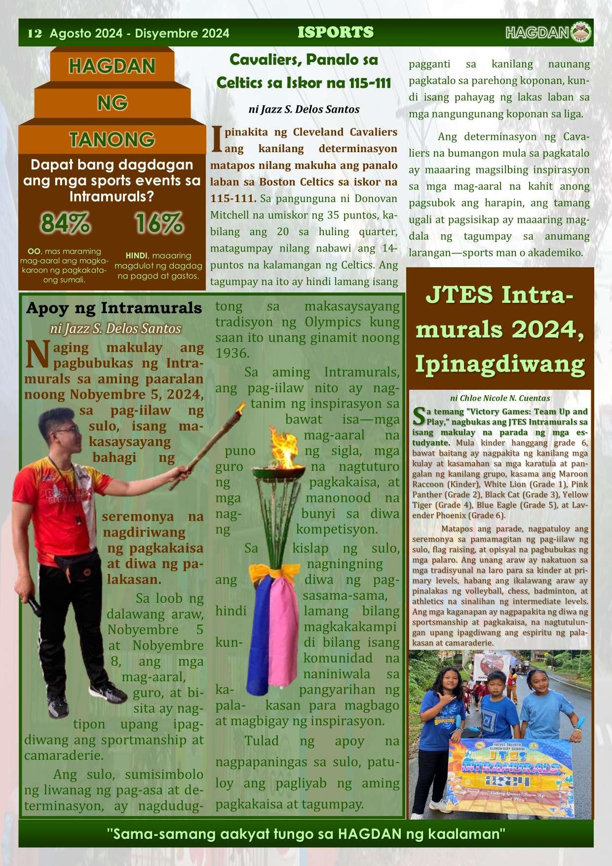HAGDAN - Official School Paper Publication of Jueves-Talento Elementary ...