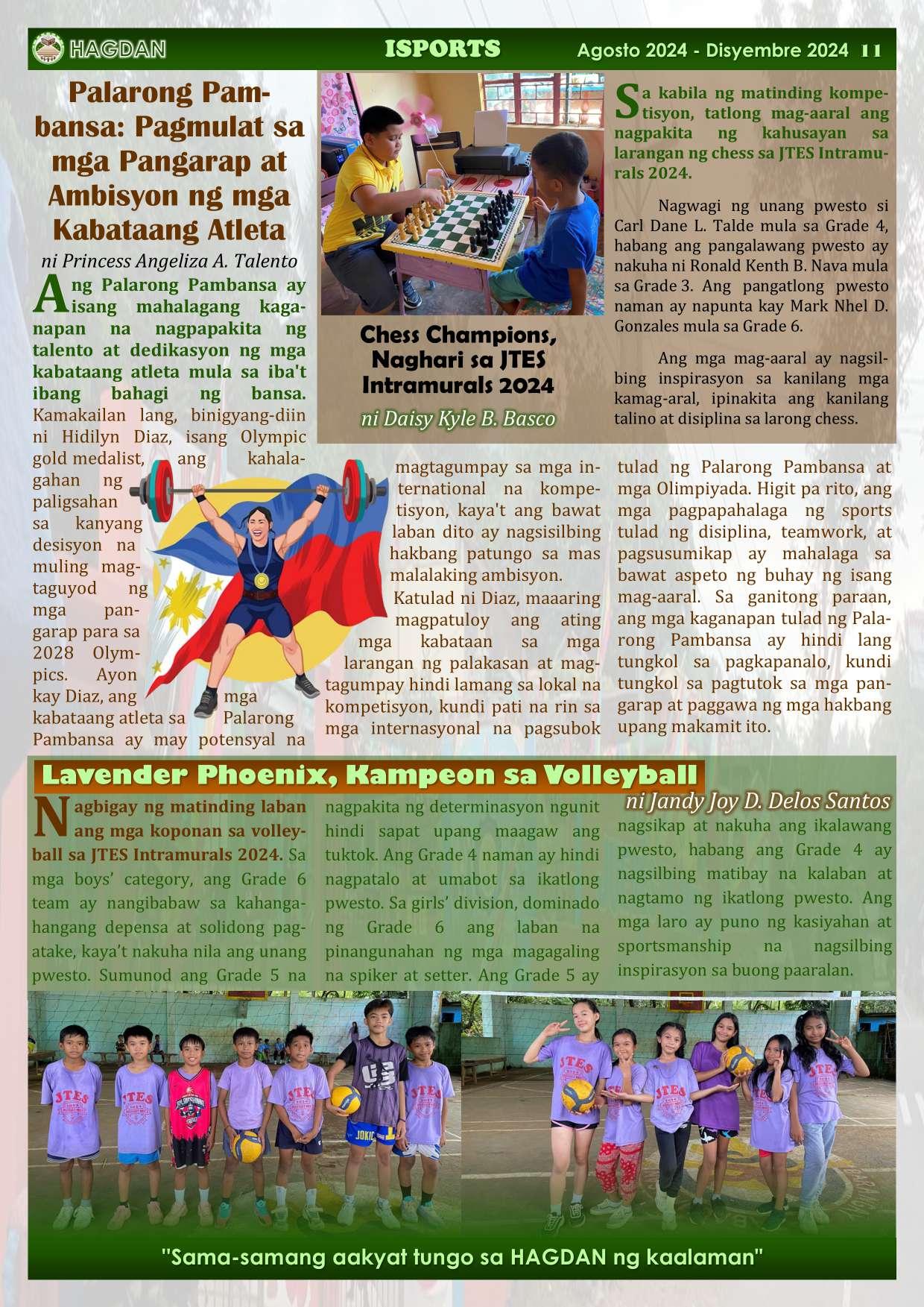 HAGDAN - Official School Paper Publication of Jueves-Talento Elementary ...