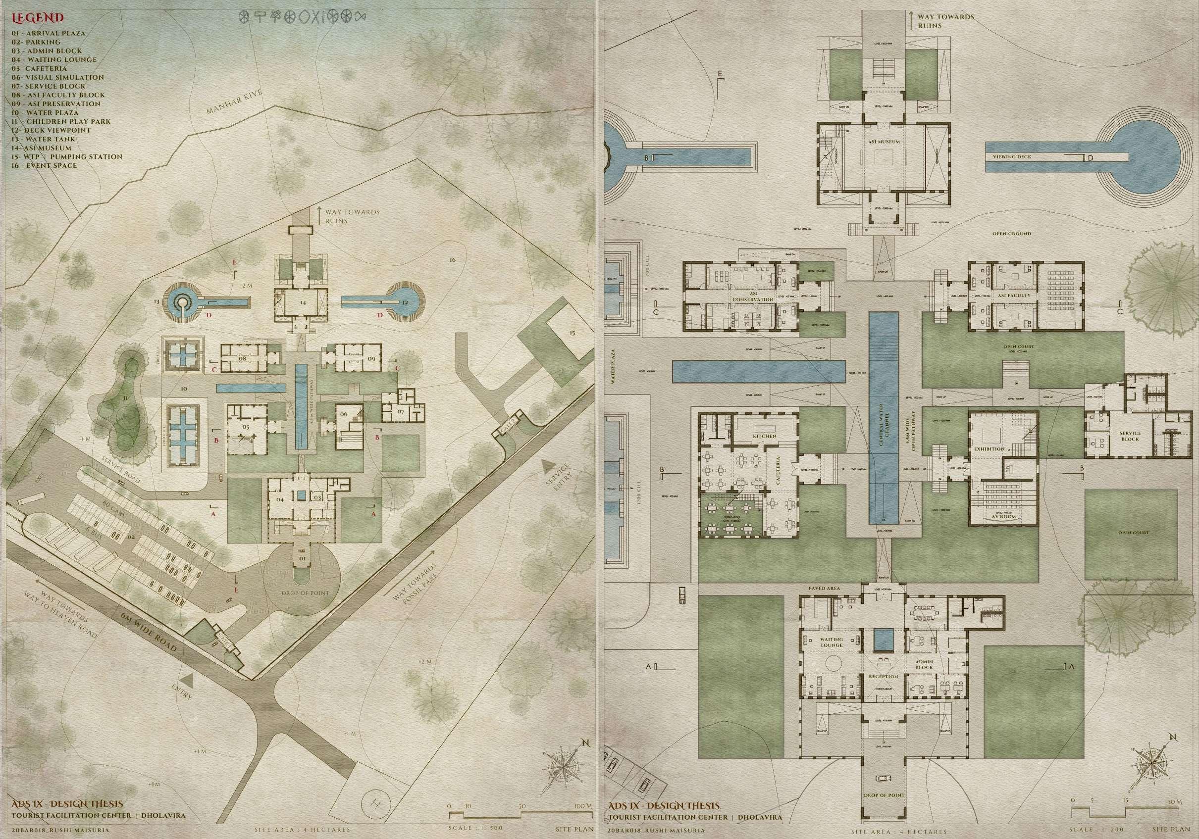 Design Thesis | Tourist Facilitation Center |Rushi Maisuria UG portfolio | Nirma Uni by RUSHI ...