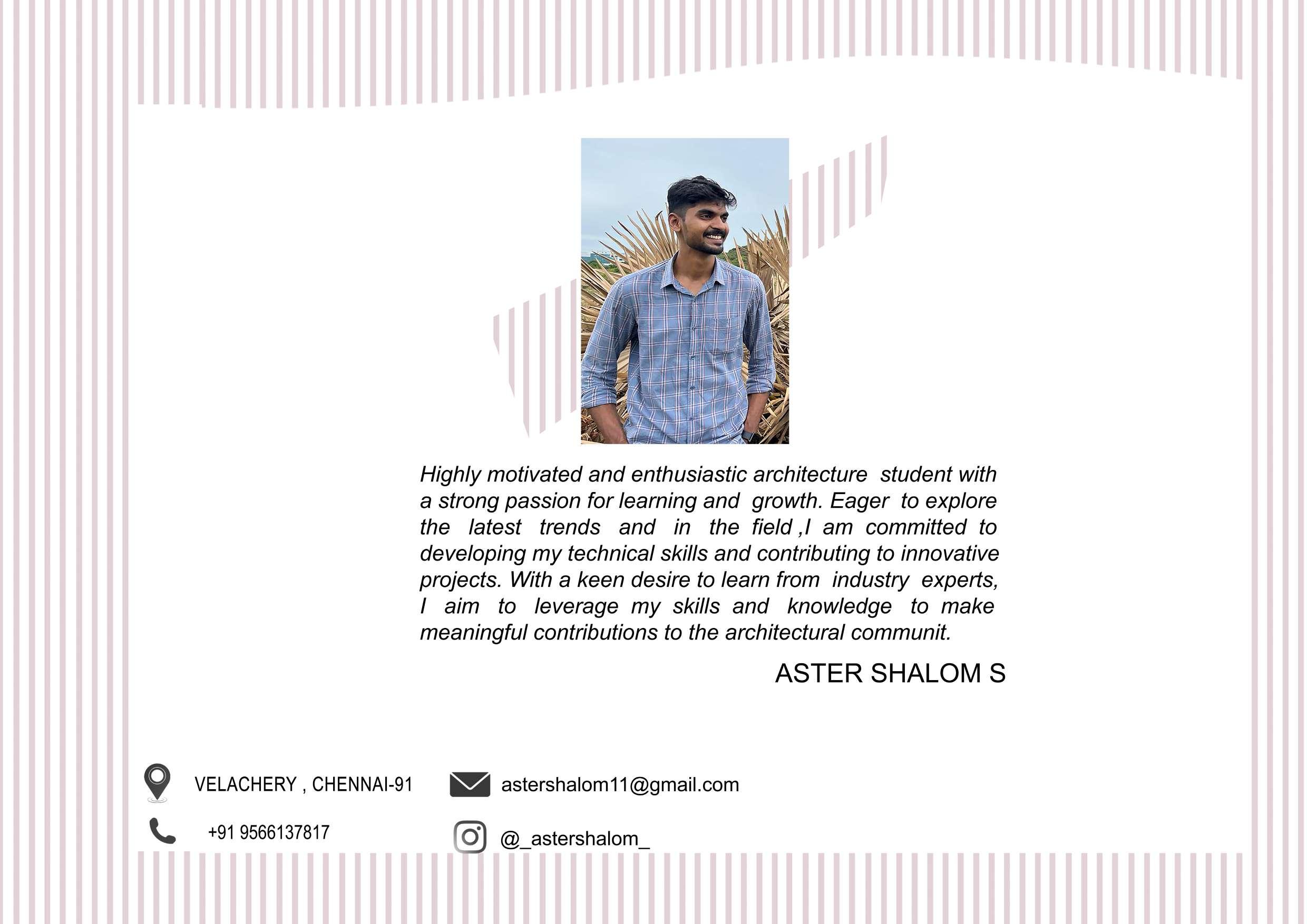 ARCHITECTURE PORTFOLIO by Aster Shalom - Issuu