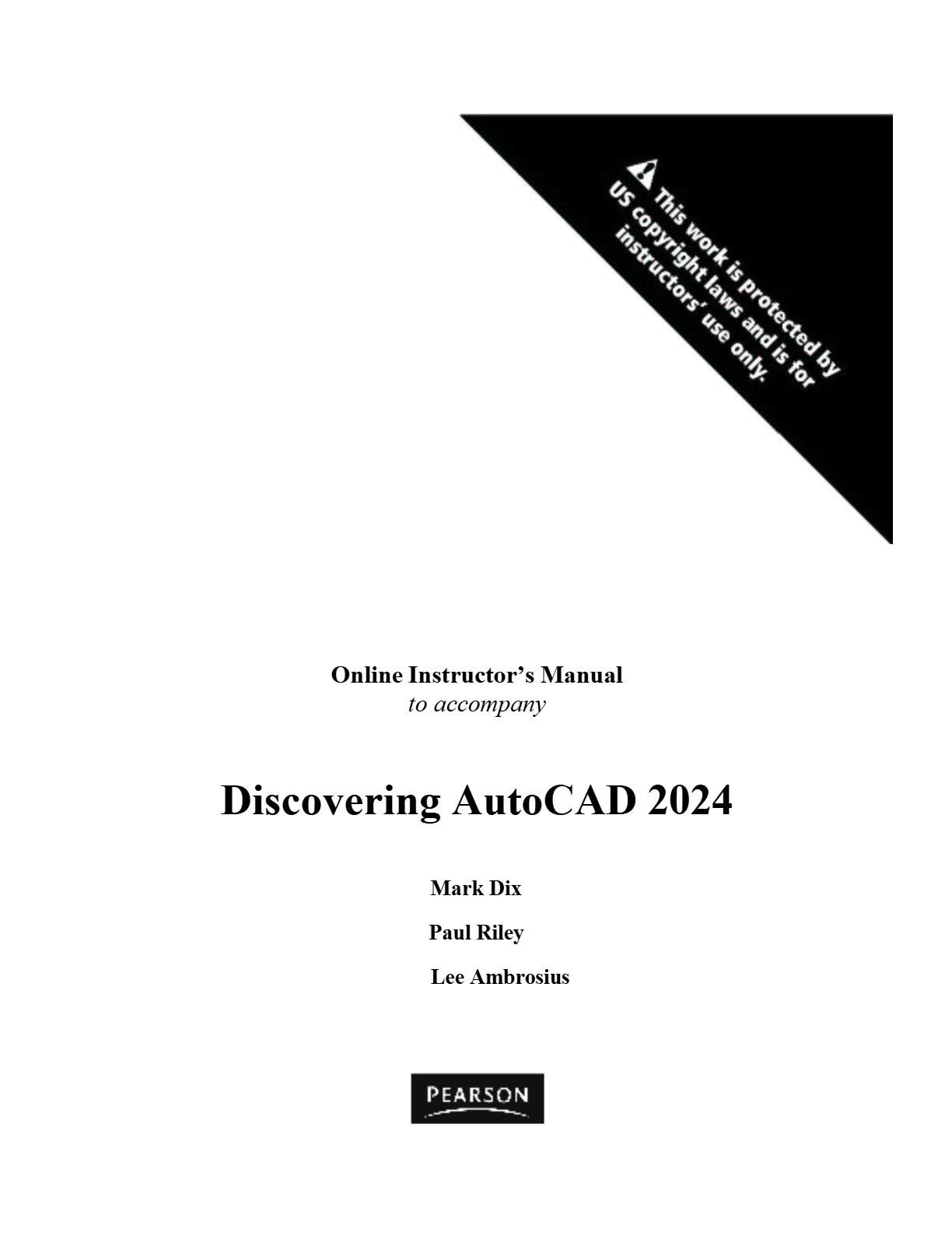 Test Bank For Discovering AutoCAD 2024, 1st Edition by Mark Dix Paul ...