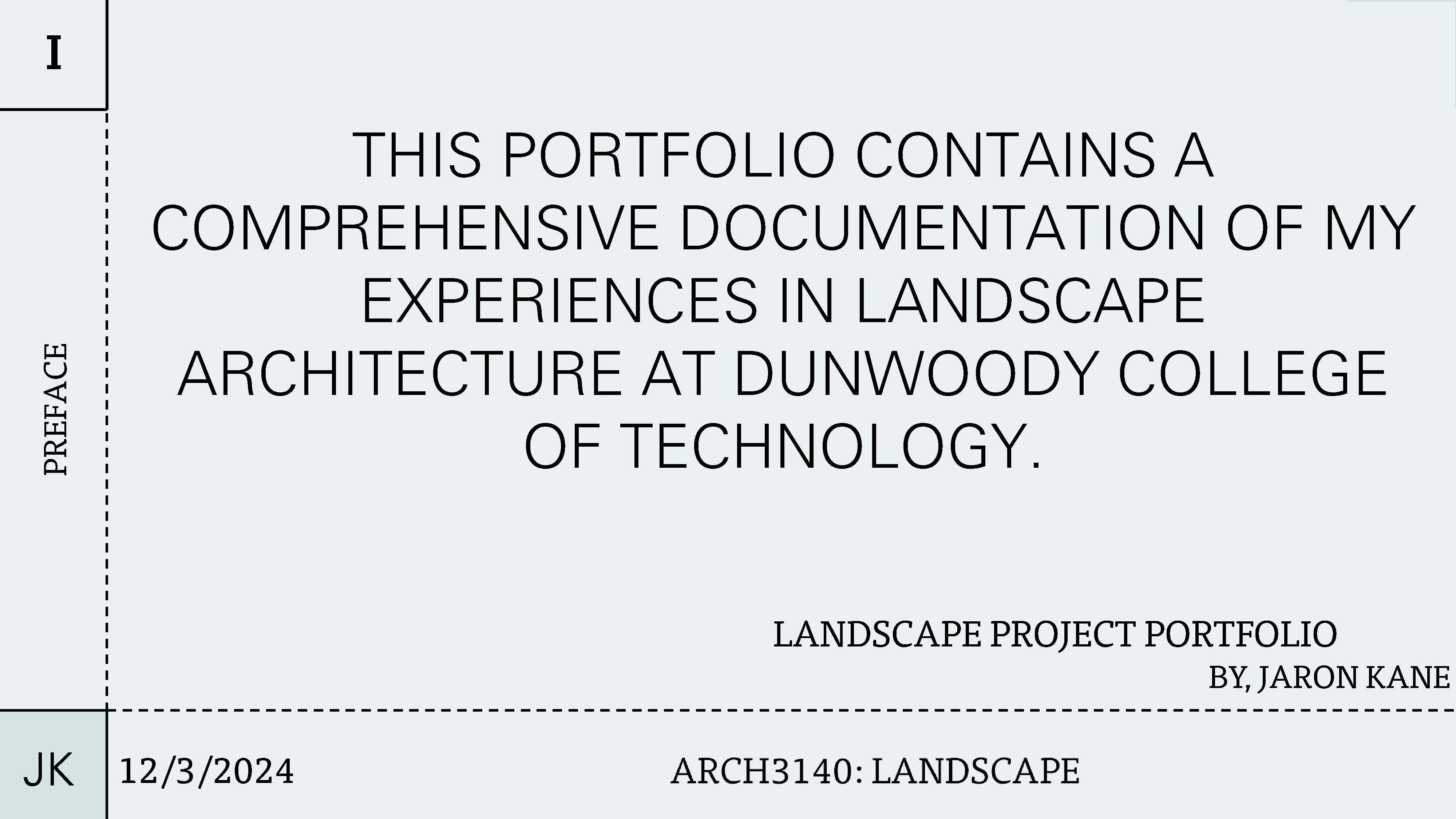 Landscape Project Portfolio by jaronkane - Issuu