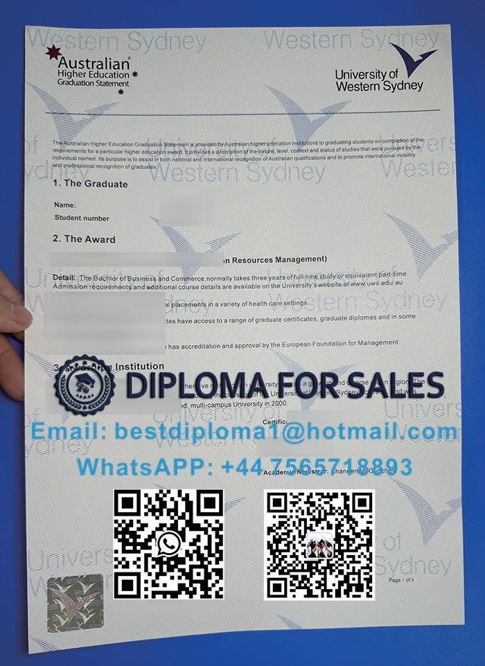 How to Buy University of Western Sydney Transcript, Buy New South Wales ...
