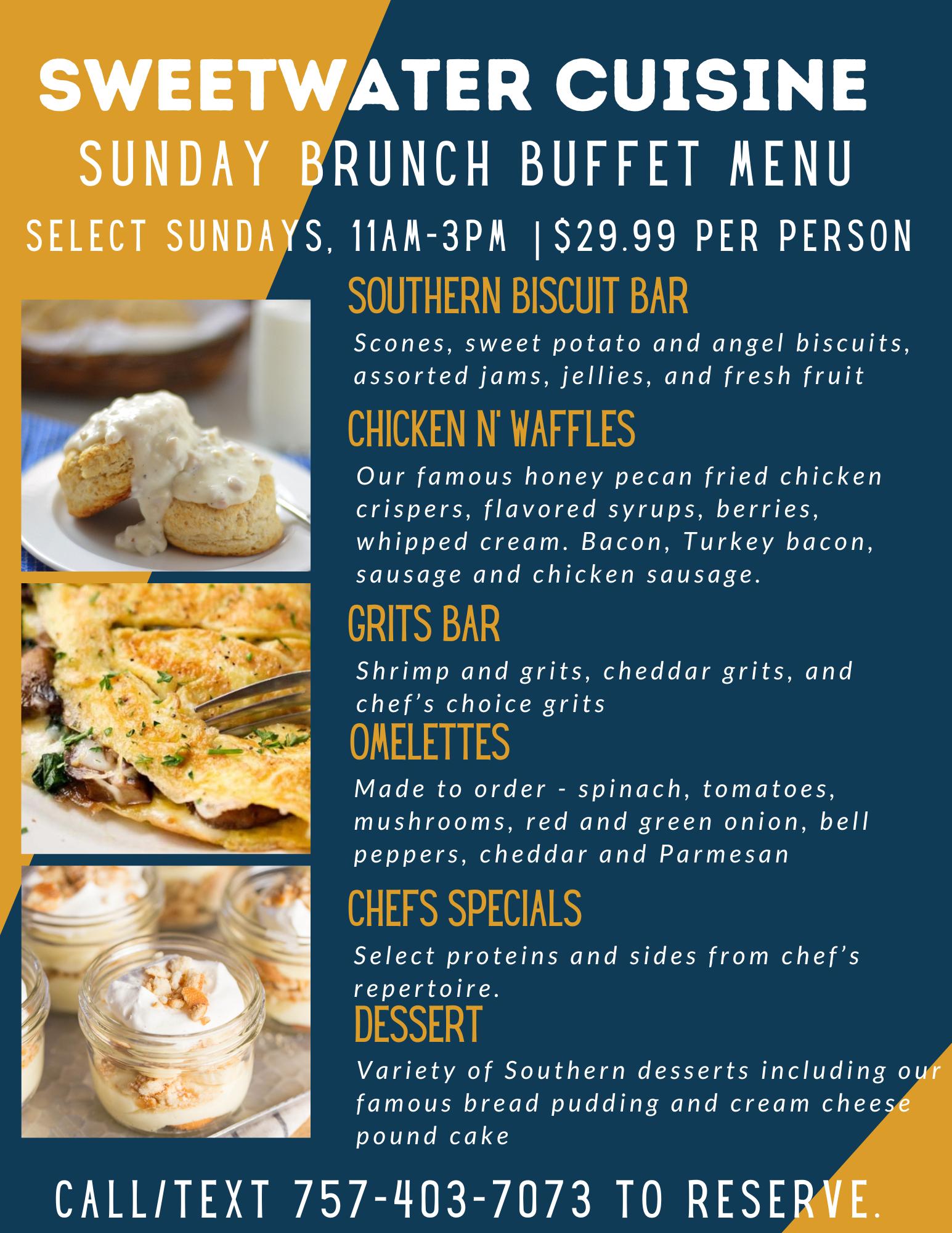 Sweetwater Cuisine Sunday Brunch Menu by Sweetwater Cuisine - Issuu