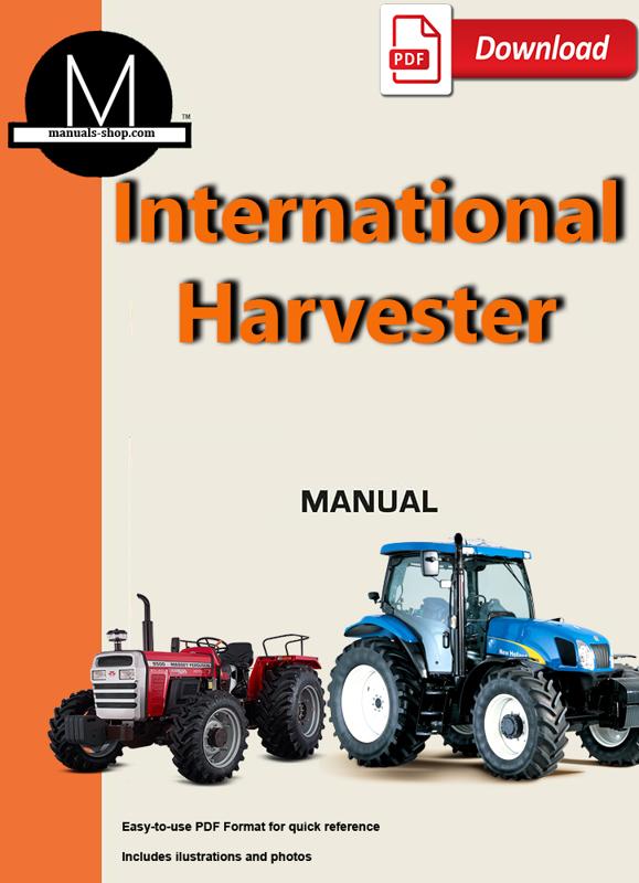 International Harvester 474 Tractor Workshop Service Manual New Manual by manuals-shop.com - Issuu
