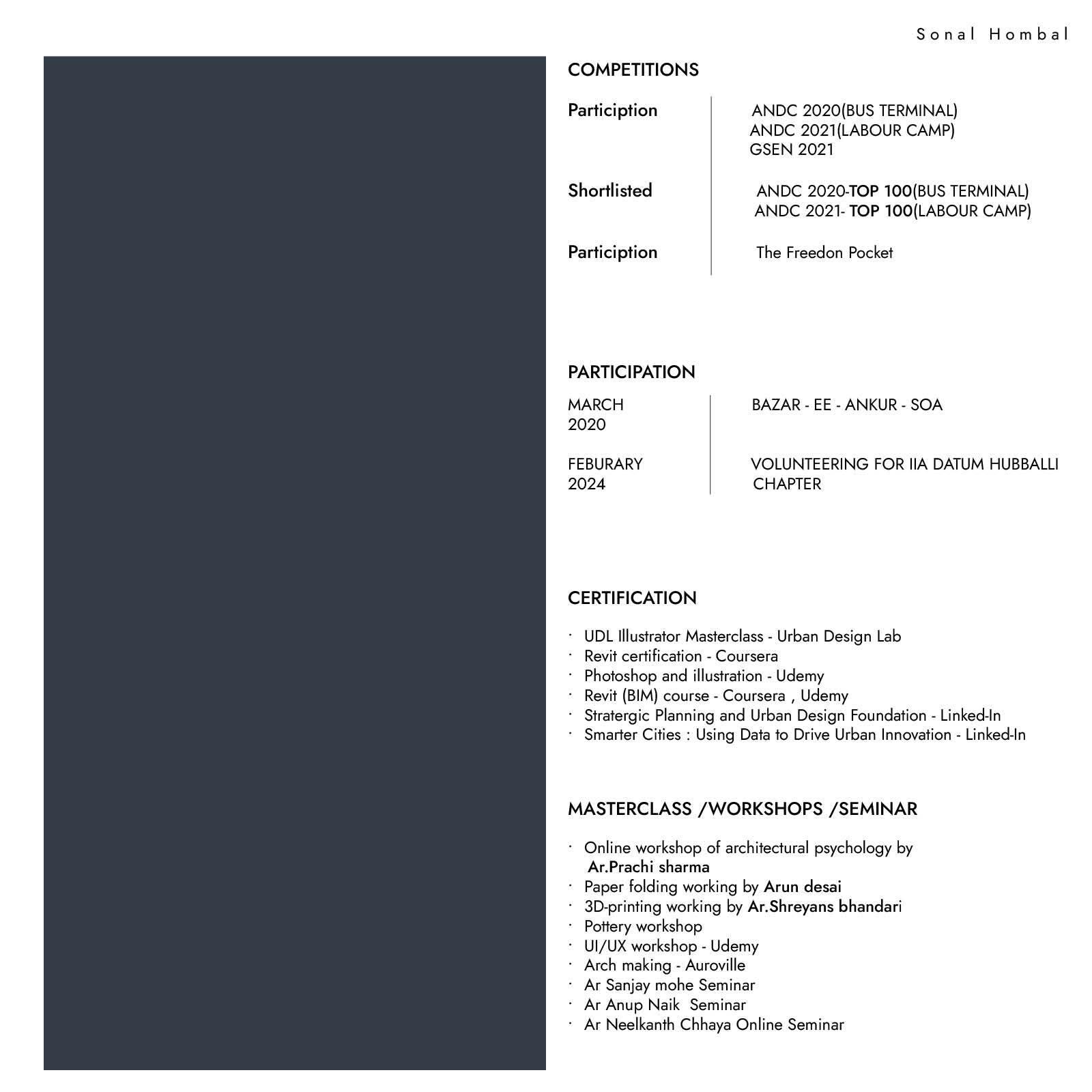 Sonal Hombal UG Portfolio by hombalsonal - Issuu