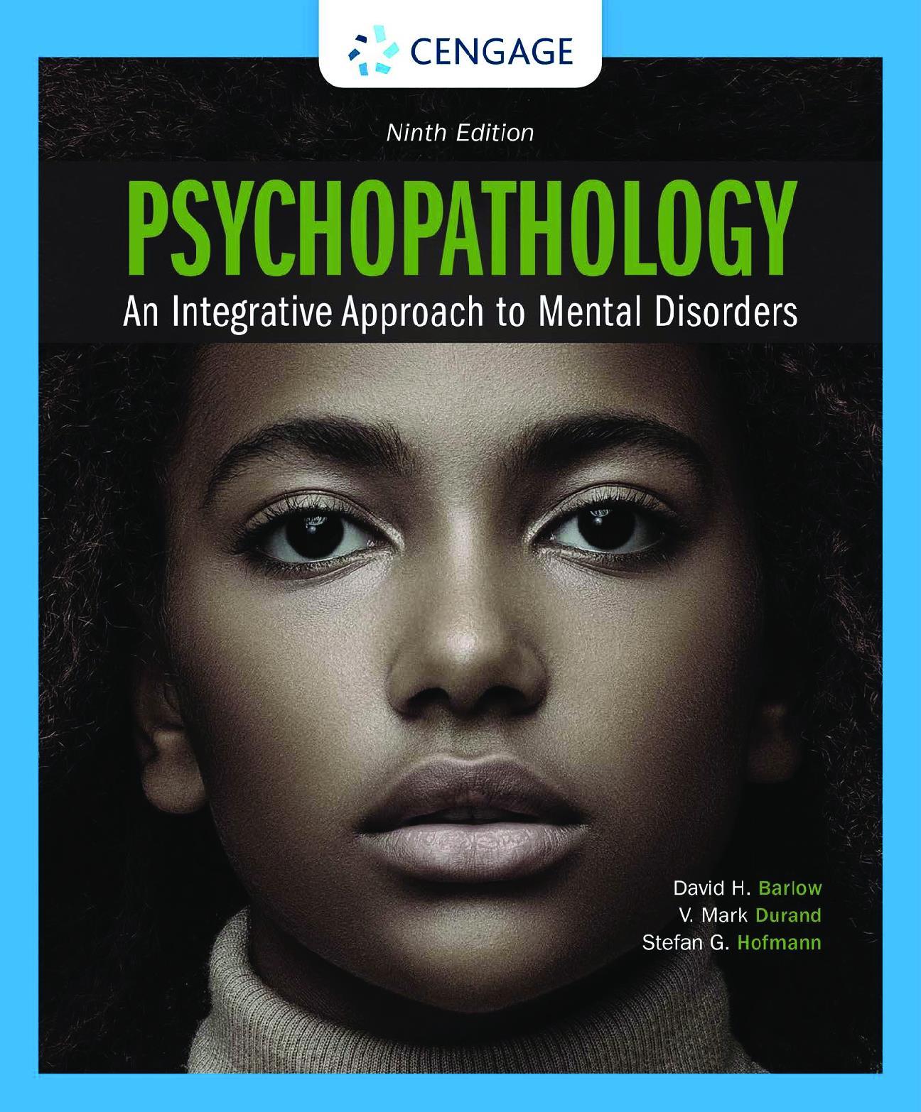 Psychopathology An Integrative Approach to Mental Disorders 9th Edition by David Barlow , V ...