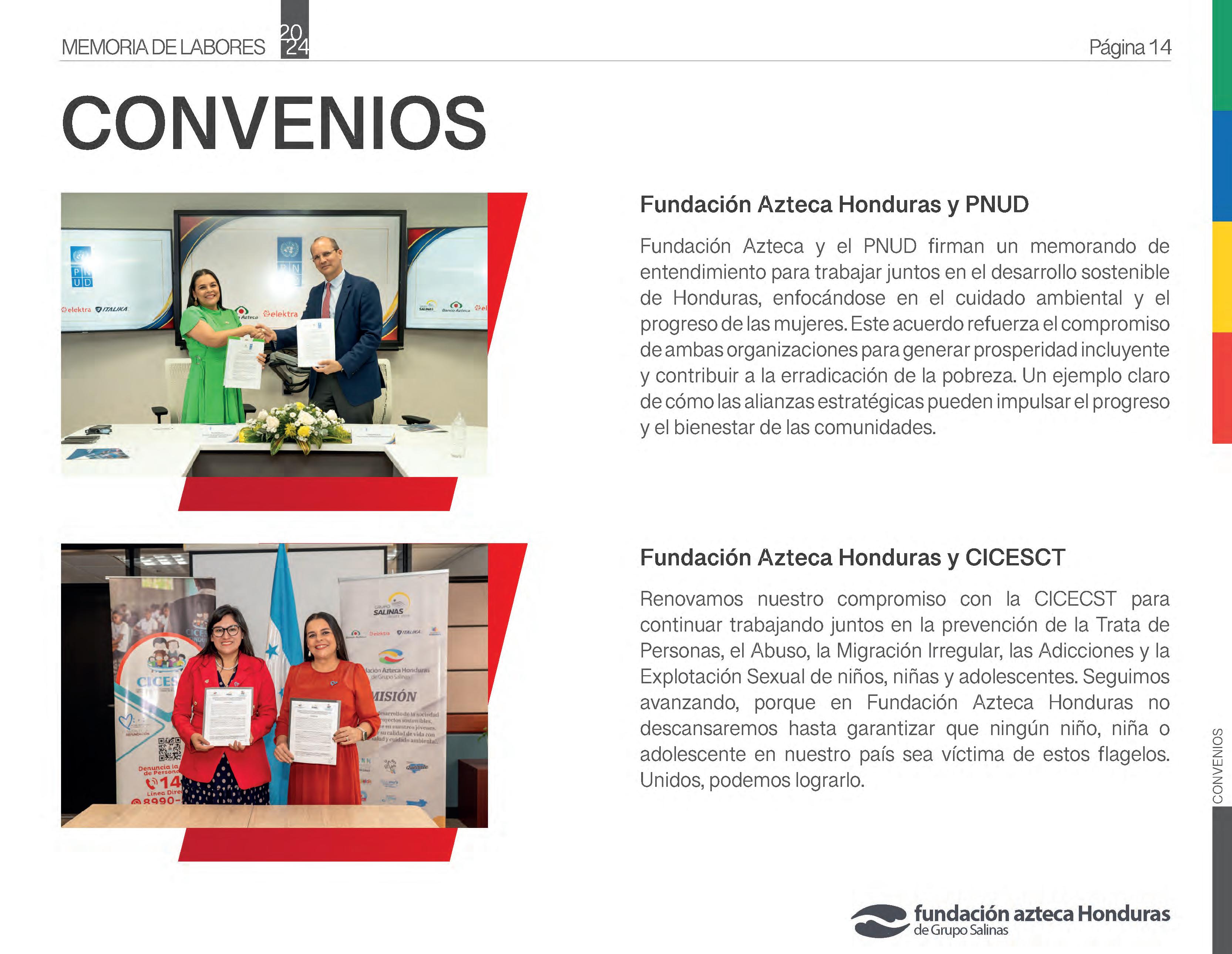 Memoria de Labores Fundación Azteca Honduras 2024 by Fundación Azteca Honduras - Issuu