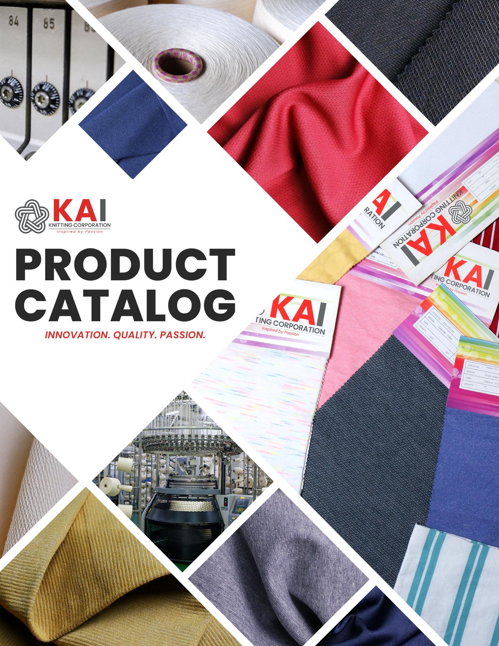 KAI KNITTING CORPORATION PRODUCT CATALOG by KAI KNITTING CORPORATION ...