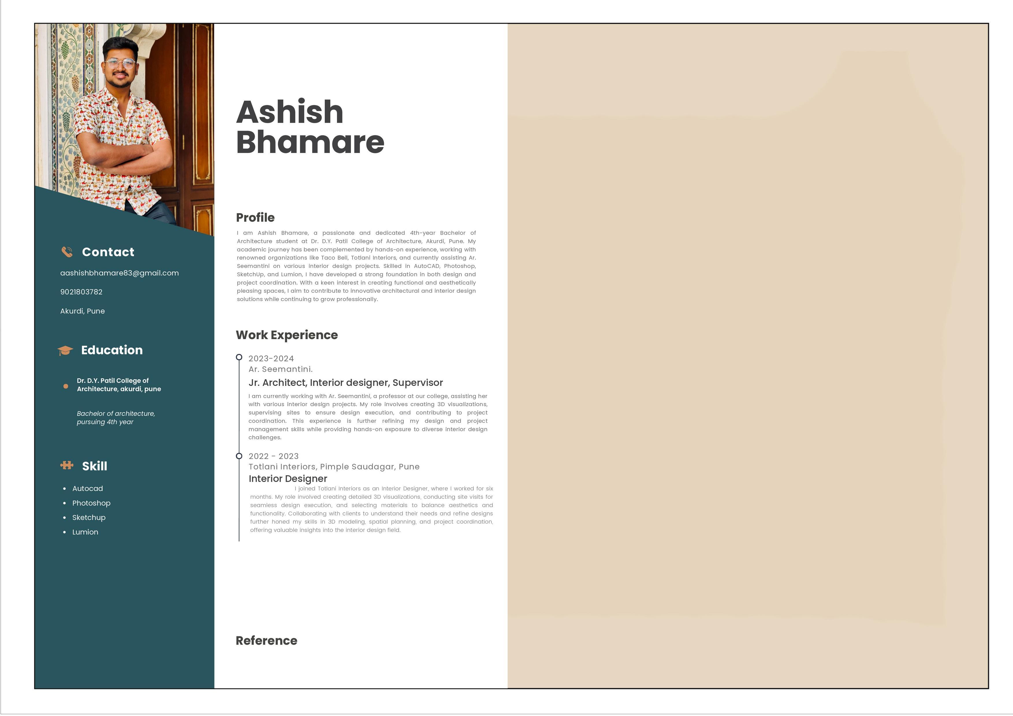 ASHISH_BHAMARE_ARCHITECTURAL_PORTFOLIO by A05_Bhamare Ashish Prabhakar - Issuu