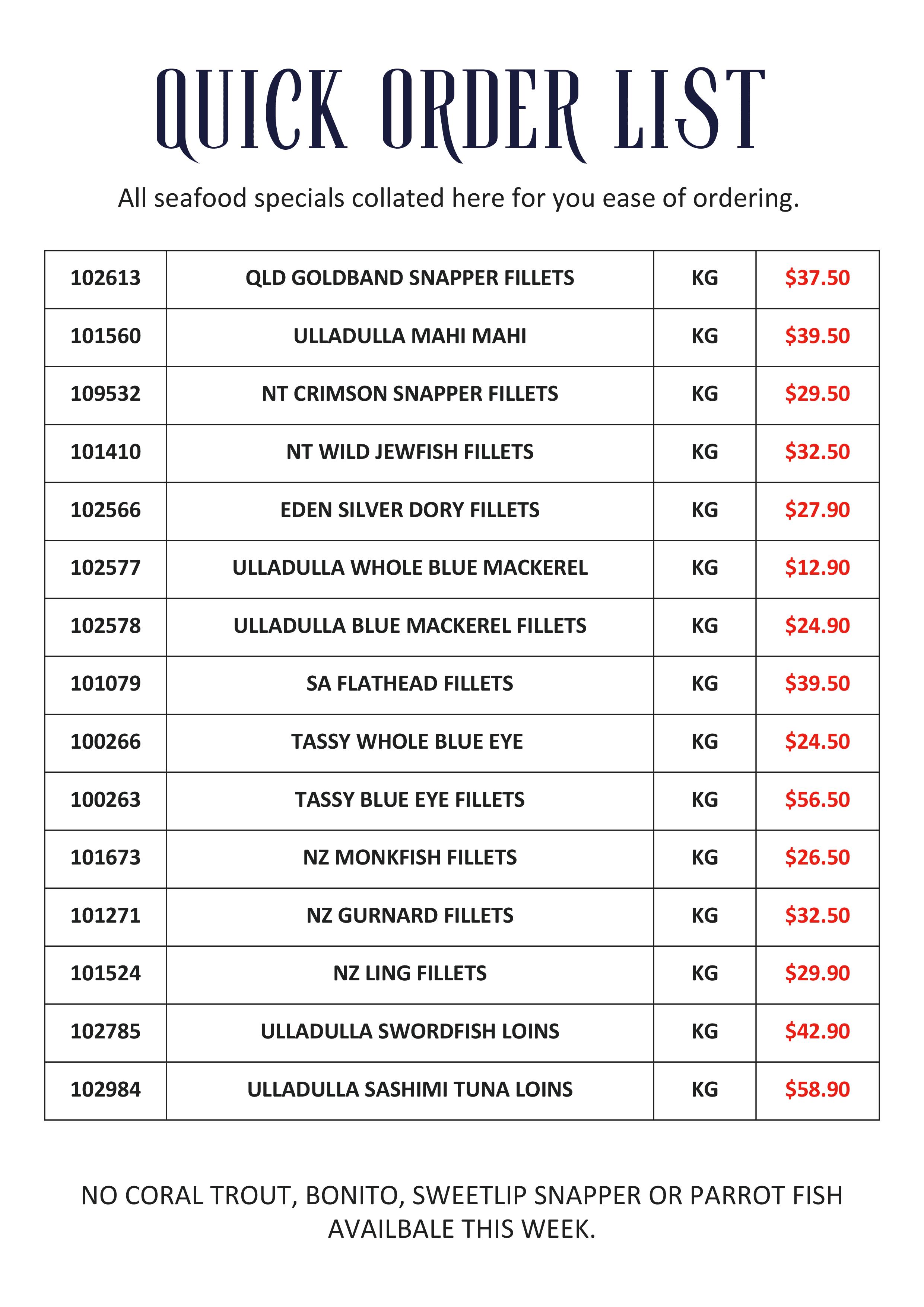 Foodlink Australia Seafood Specials 09.04.25 by Foodlink Australia - Issuu
