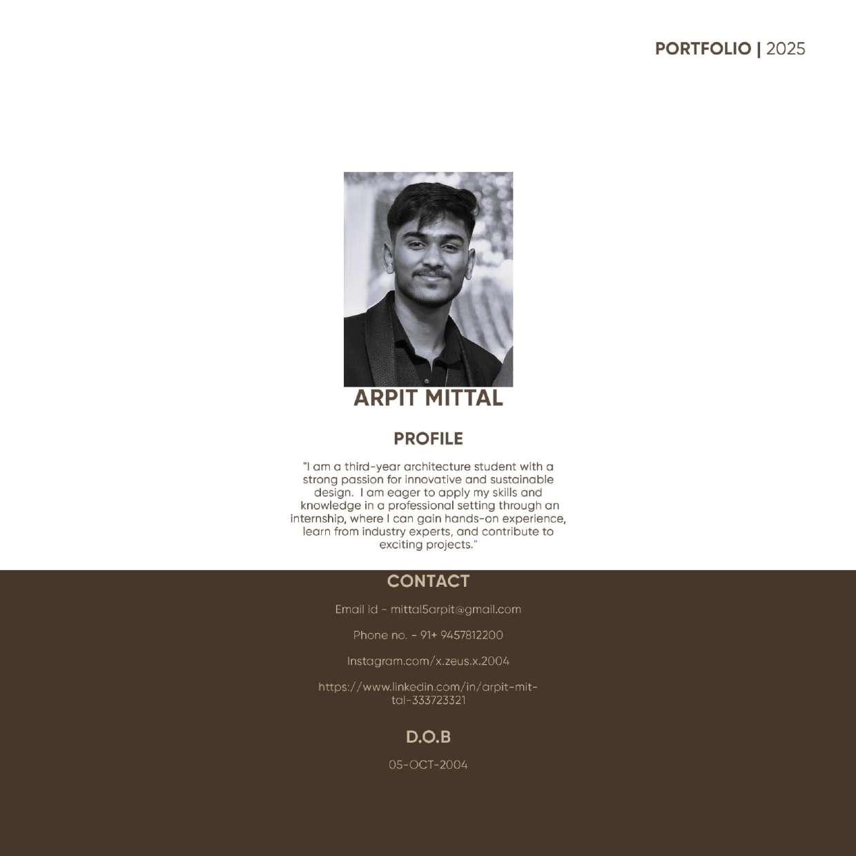 INTERNSHIP PORTFOLIO 2025 by Arpit Mittal - Issuu