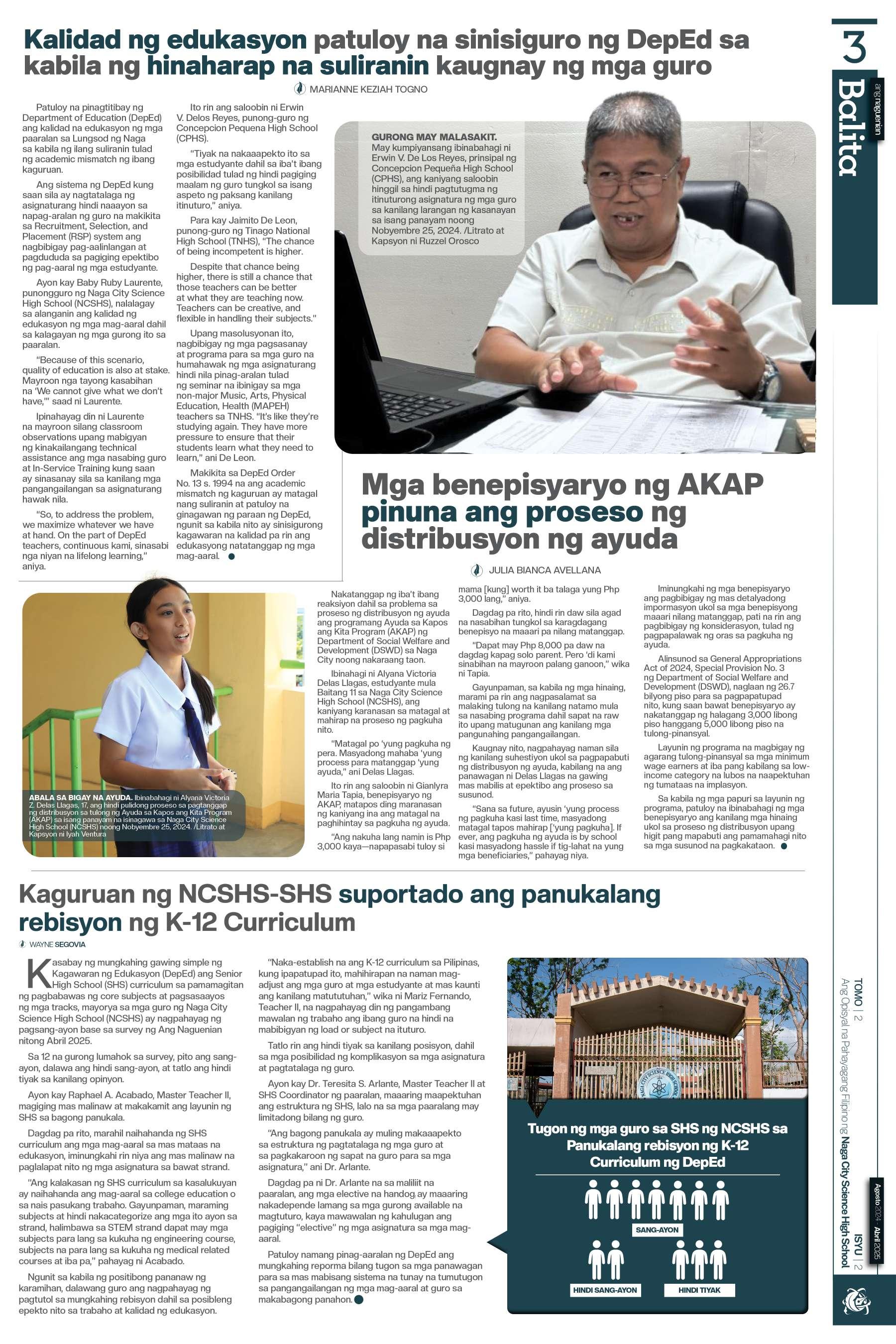 NCSHS_Ang Naguenian NSPC by NCSHS Ang Naguenian - Issuu