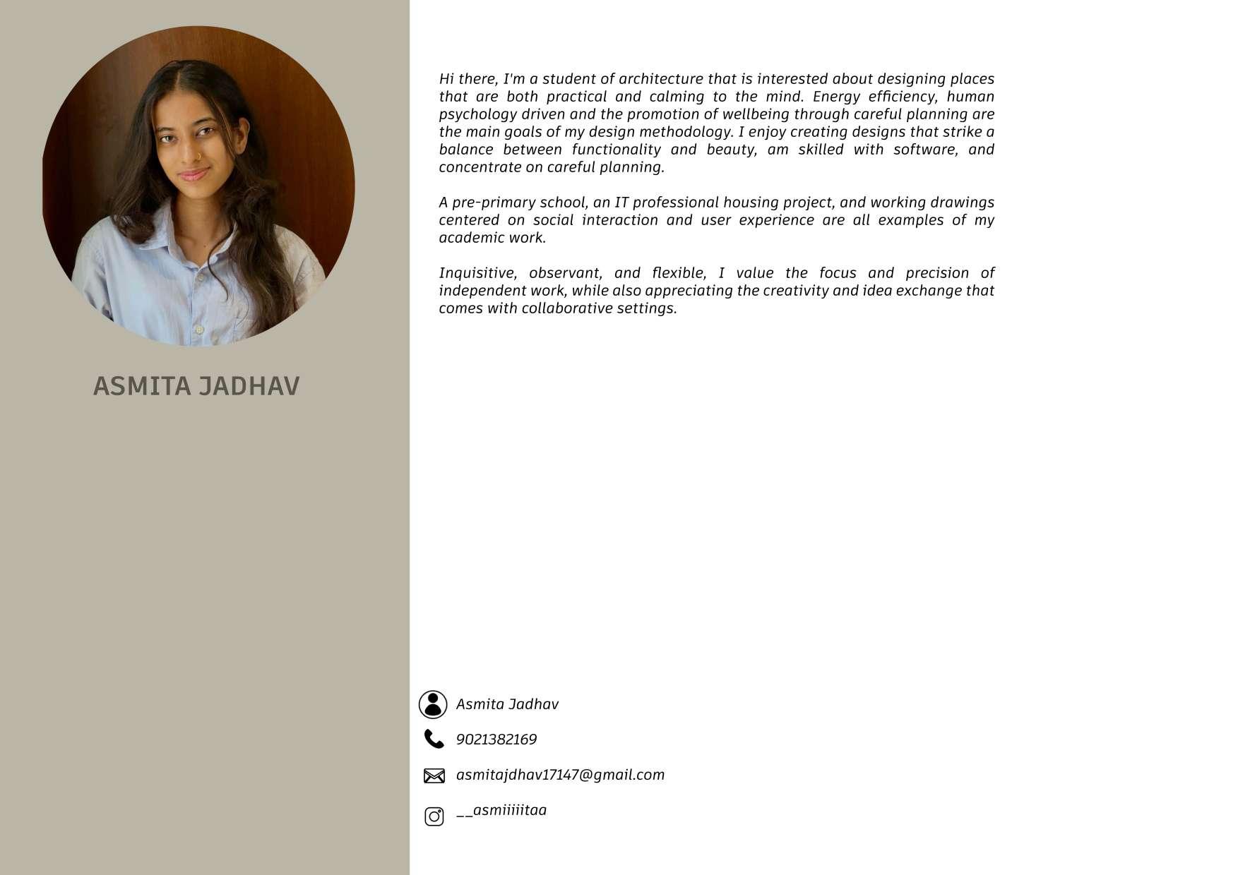 ASMITA JADHAV - ARCHITECTURAL PORTFOLIO by asmitajadhav13 - Issuu