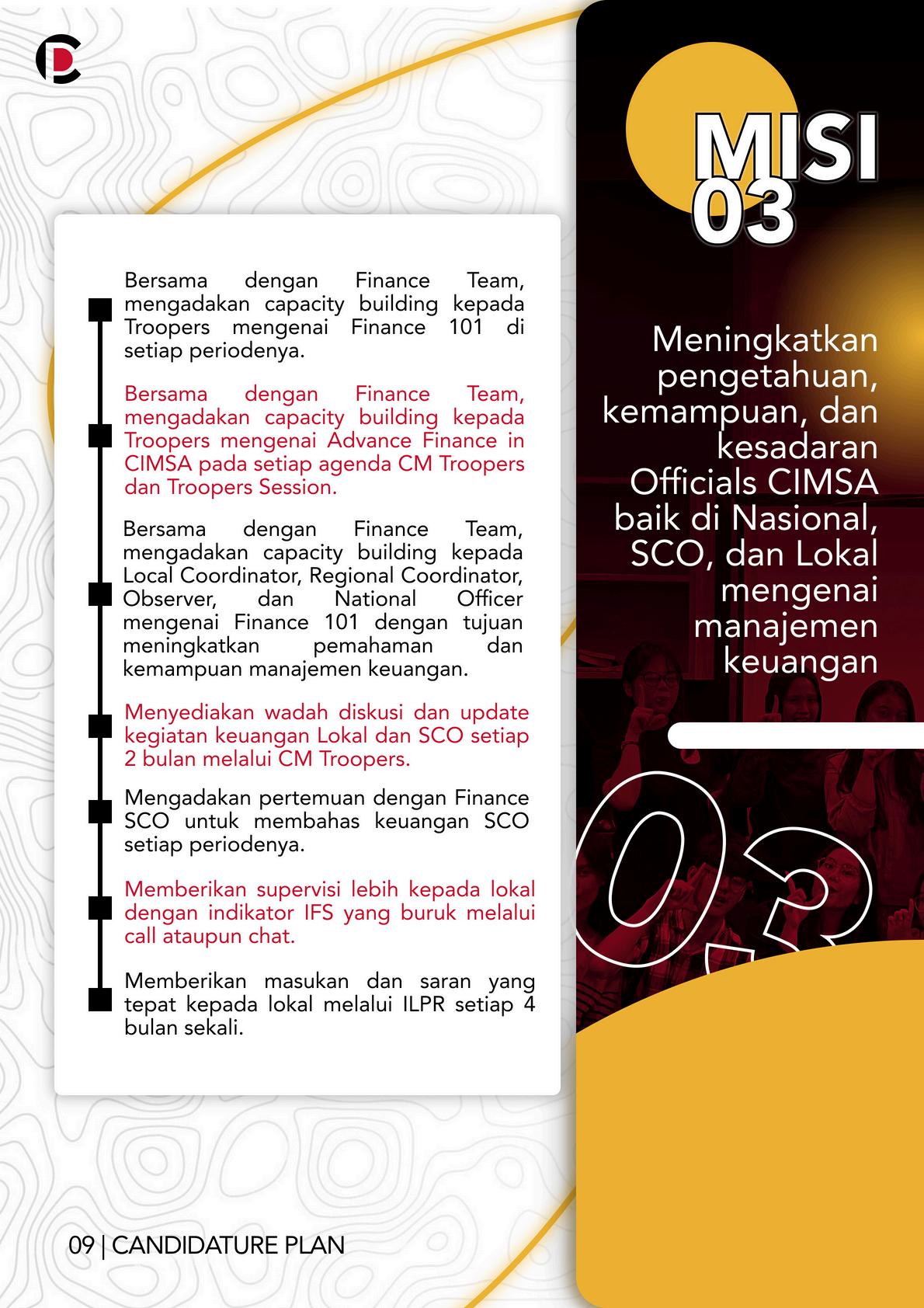Candidature Plan - Muhammad Ammar - Candidating for Vice President for Finance CIMSA 2025/2026 ...