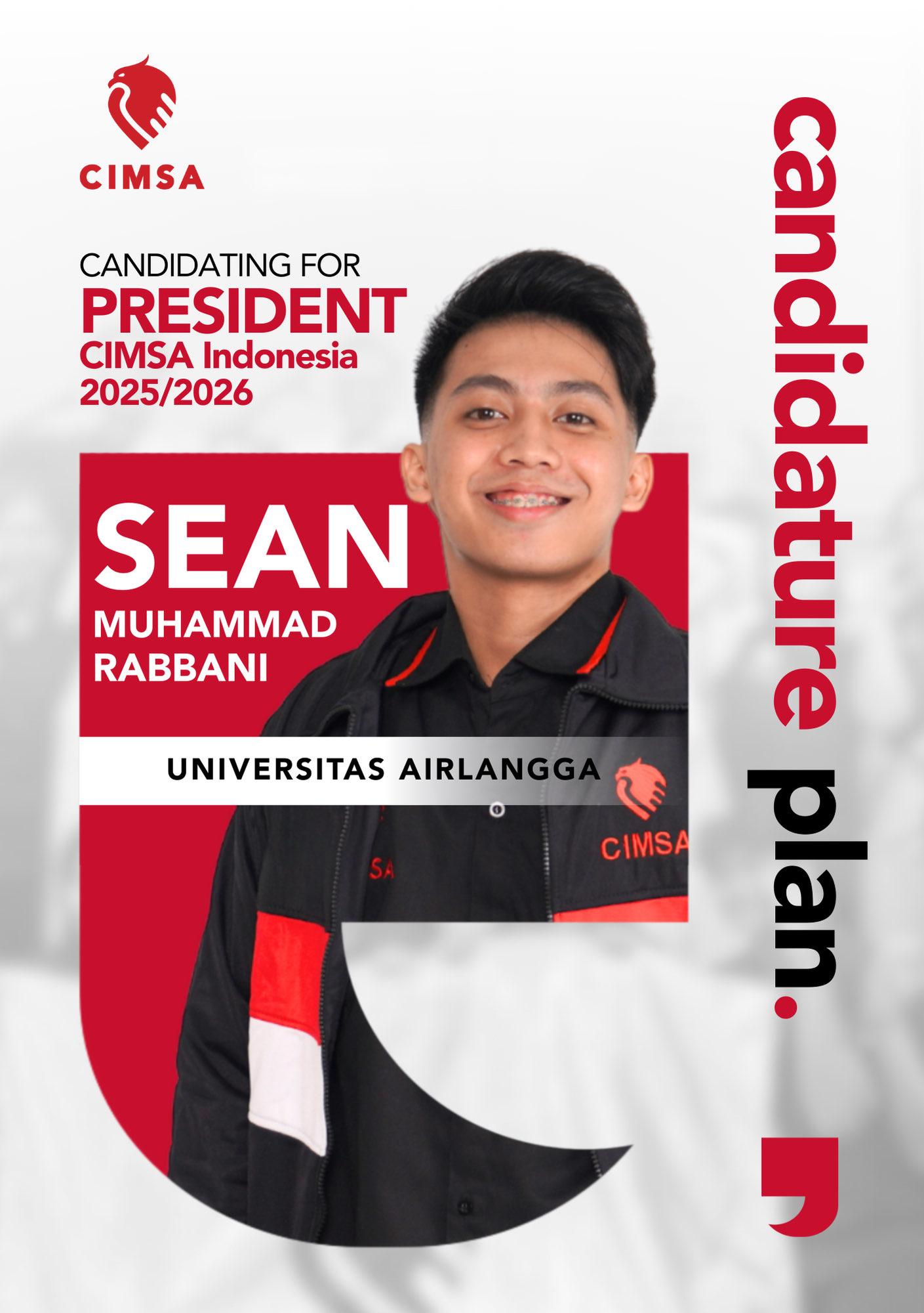 Candidature Plan - Sean Muhammad Rabbani for President CIMSA 2025-2026 ...