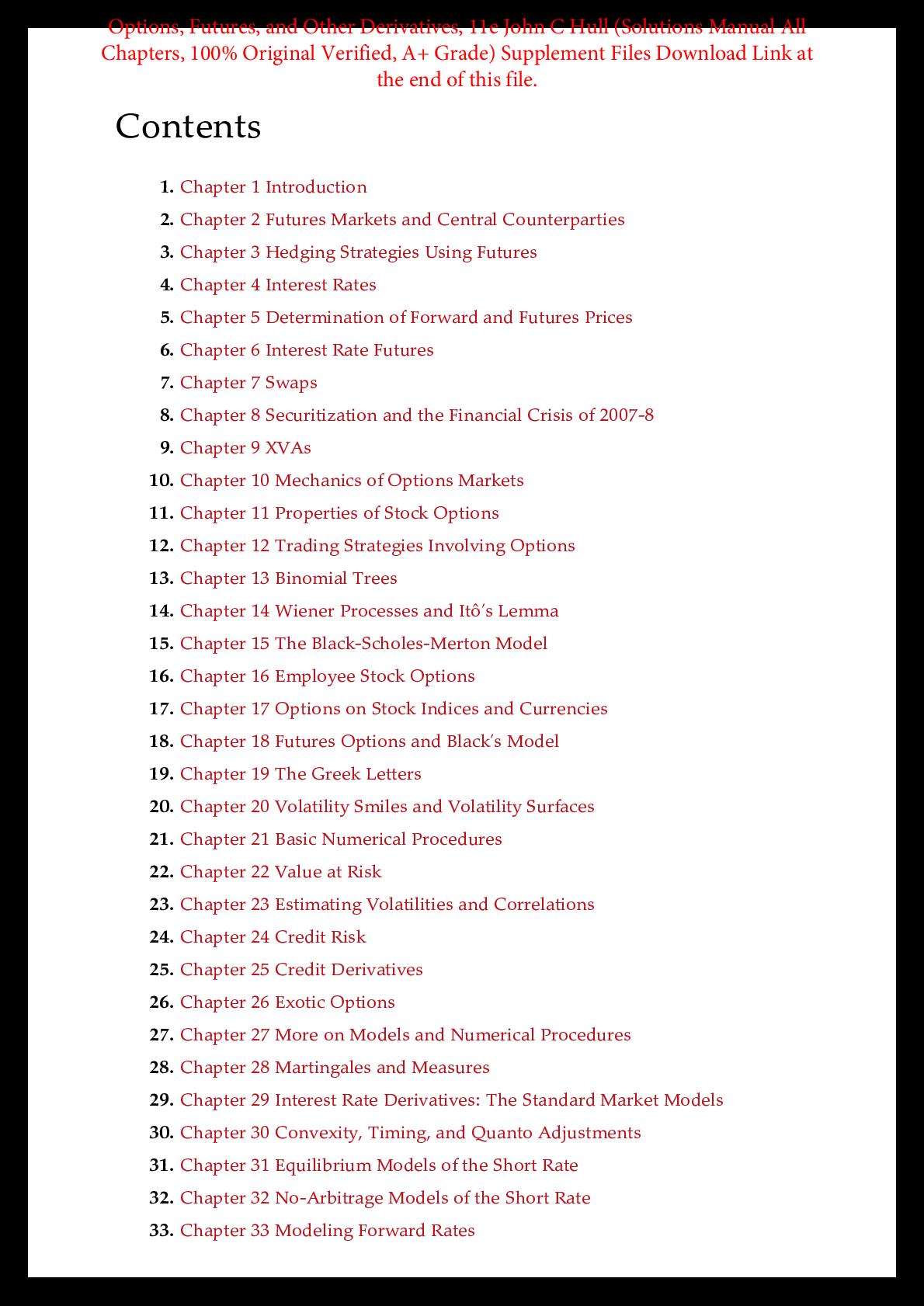 SOLUTIONS MANUAL for Options, Futures, and Other Derivatives 11th ...