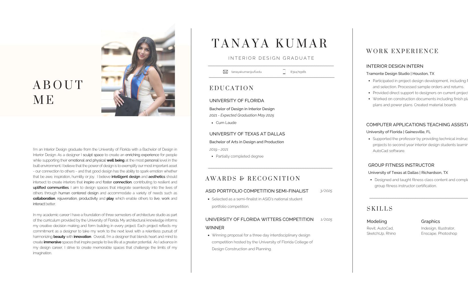 University of Florida Interior Design Portfolio by tanayakumaruf - Issuu