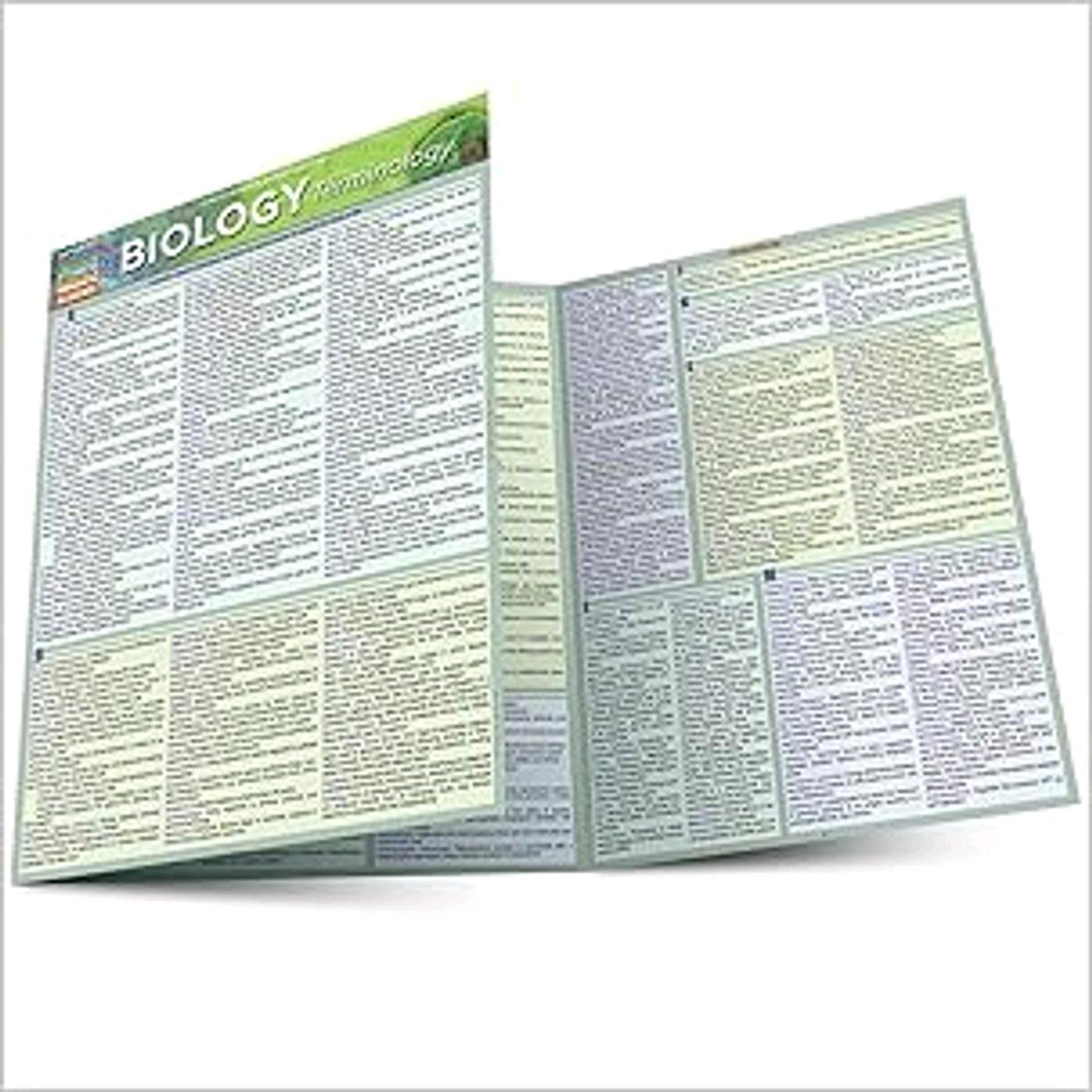 Unlock Full Book Biology Terminology QuickStudy Laminated Reference ...