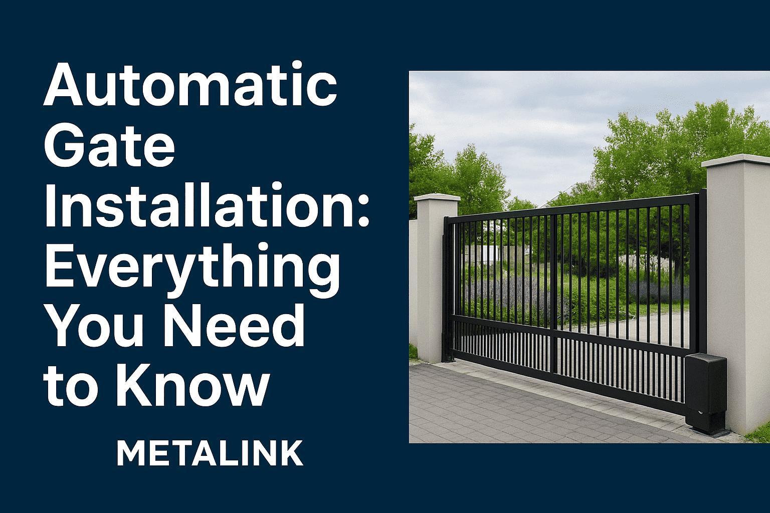 Automatic Gate Installation Everything You Need to Know – Metalink by ...