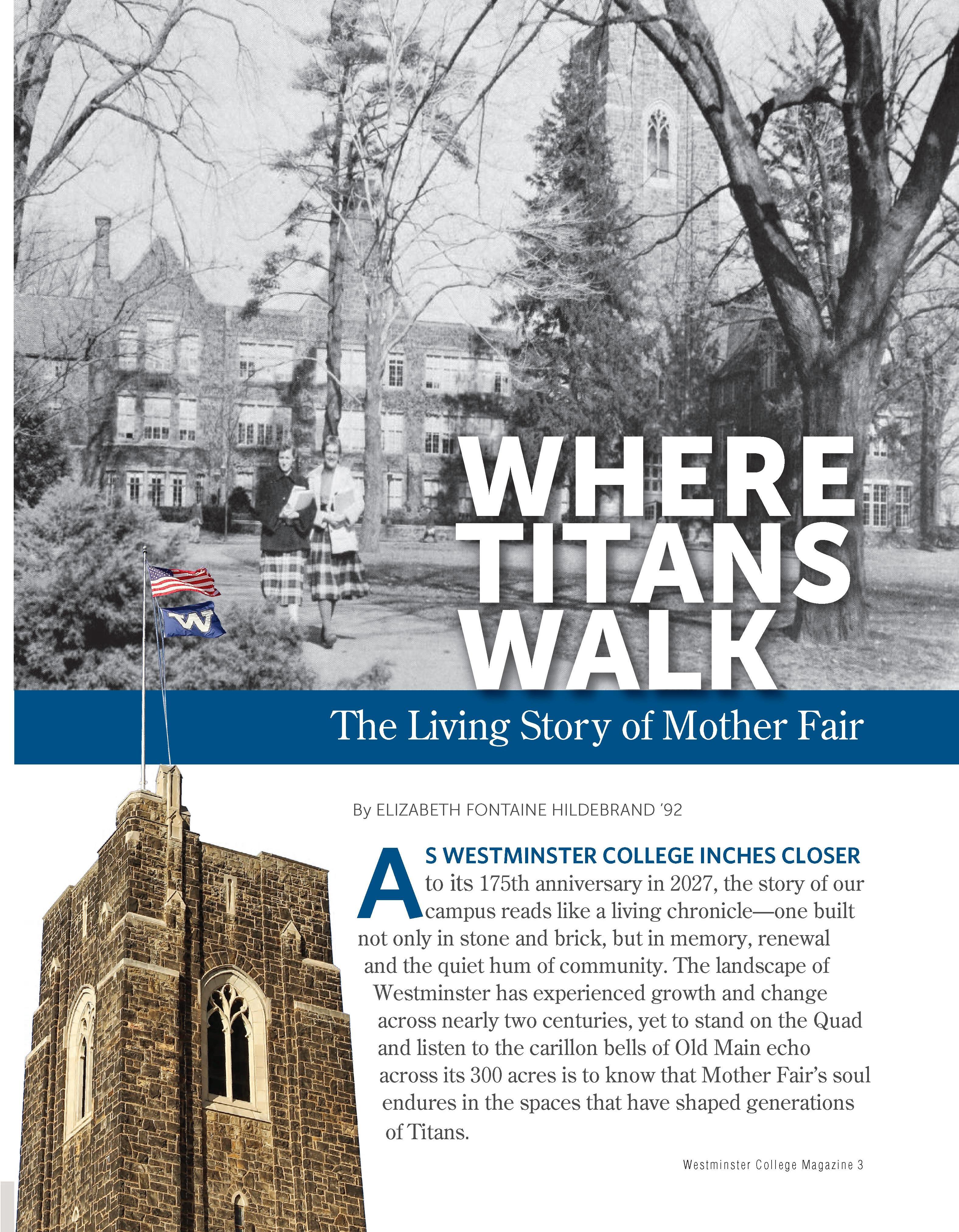 Westminster Magazine Fall/Winter 2025 by Westminster College - Issuu