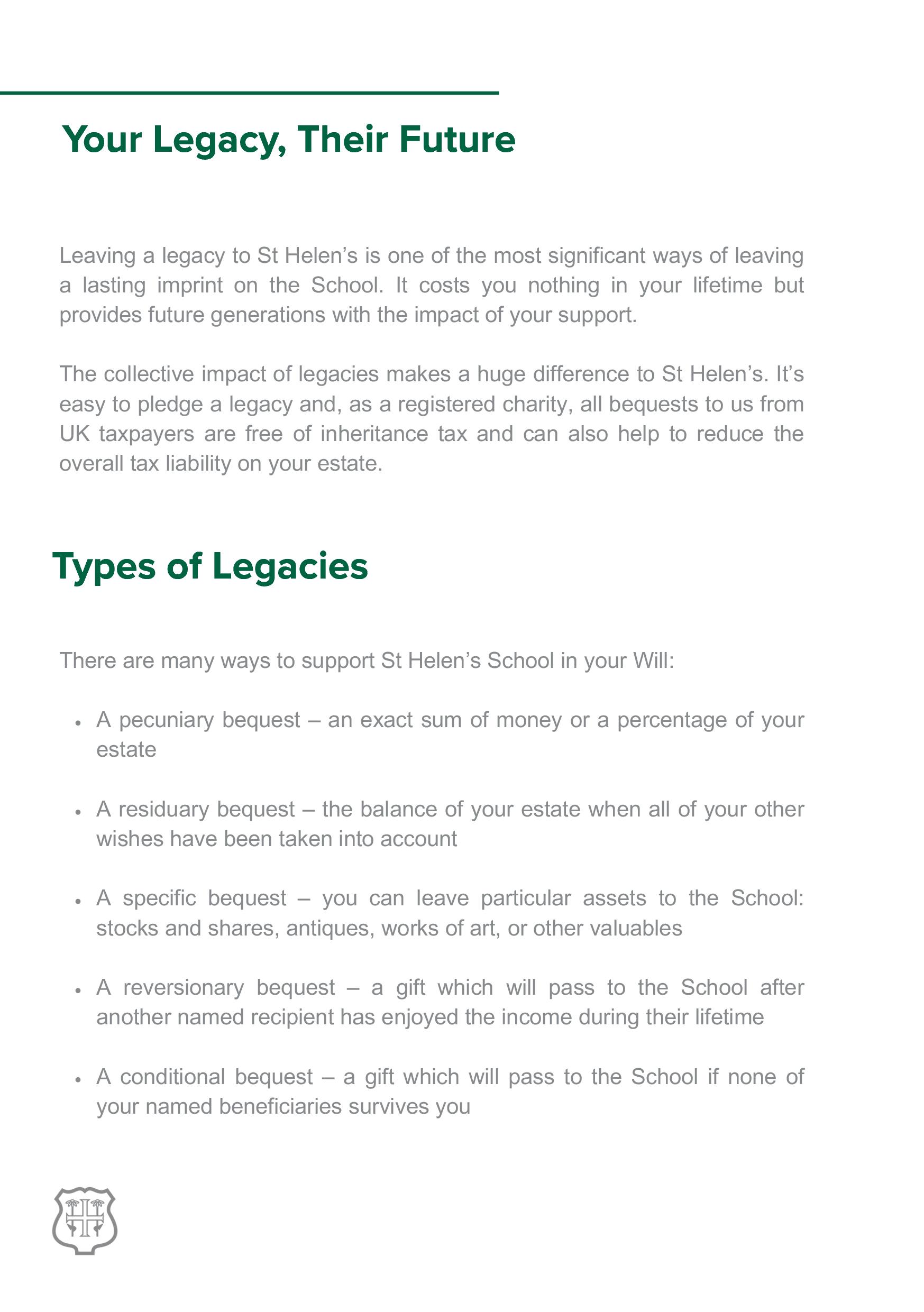 Legacy Brochure 2026 by St Helen's School - Issuu
