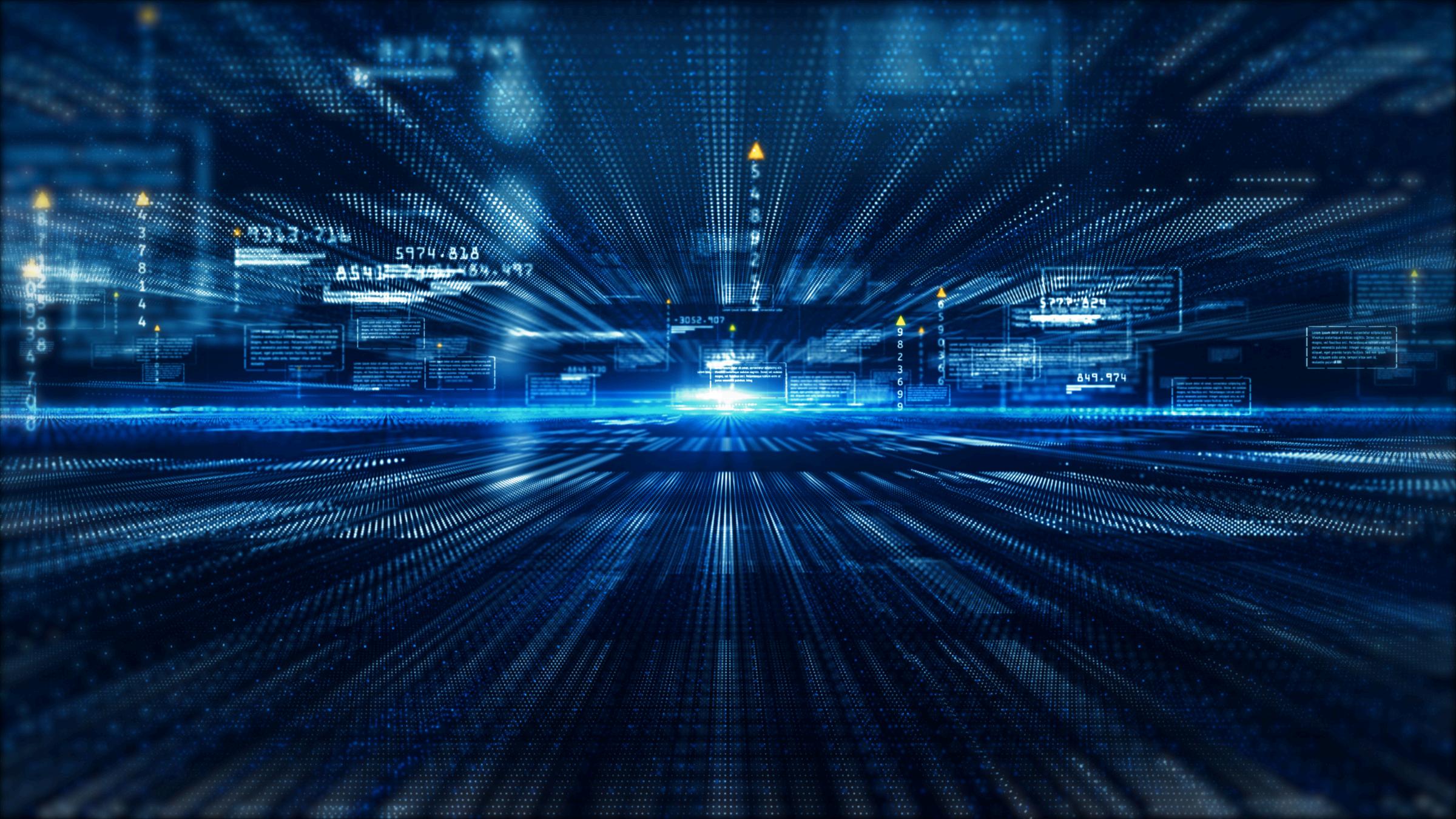 Blue and White Modern IT Technology and Solution Instagram Post by ...