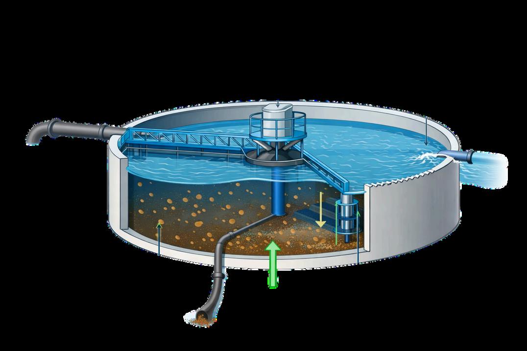 Clarifier System for Water & Wastewater Treatment WTE Infra Projects ...