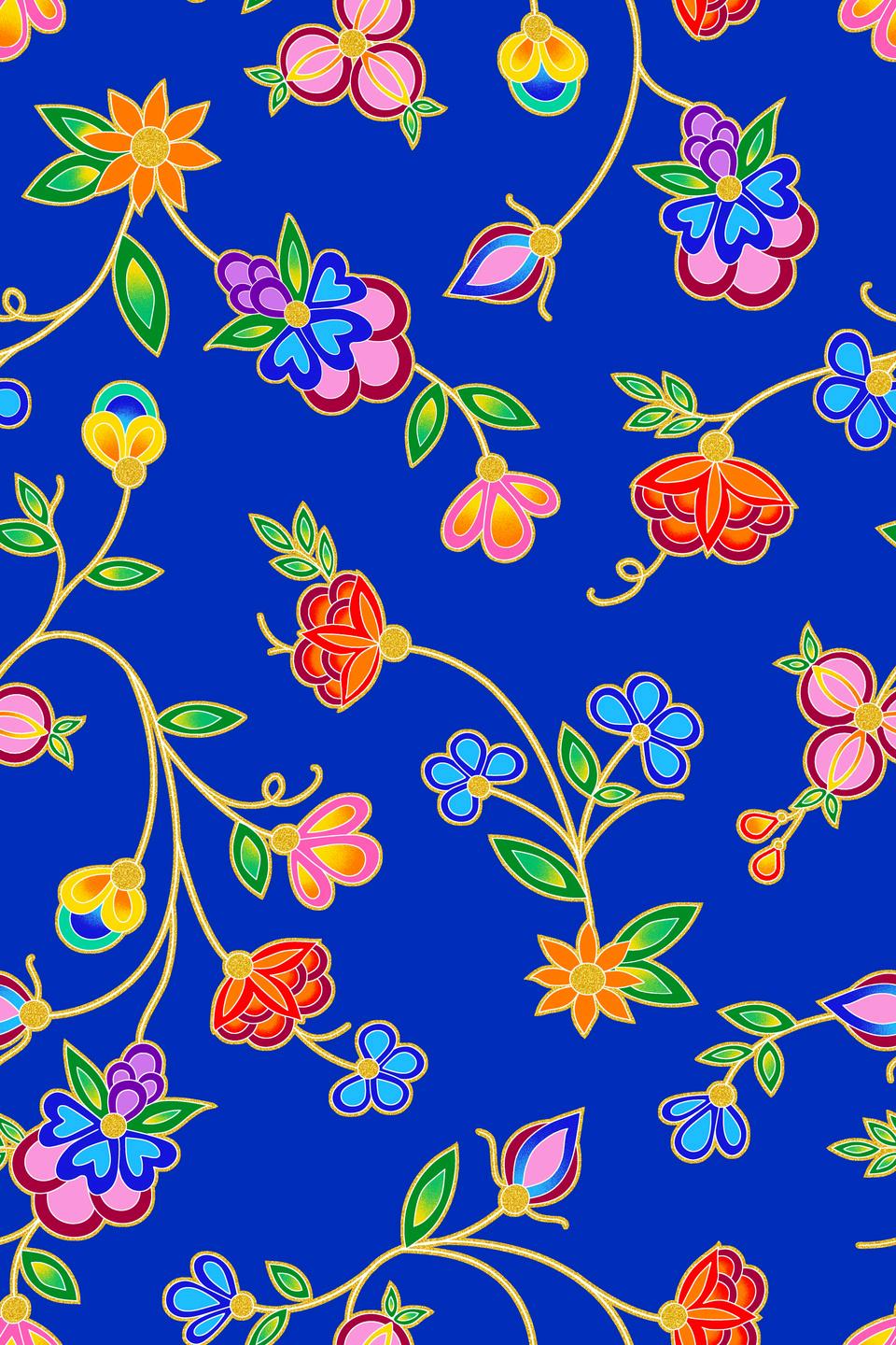 Koko Blooms, an Indigenous Fabric by Tamara Malcolm by International ...