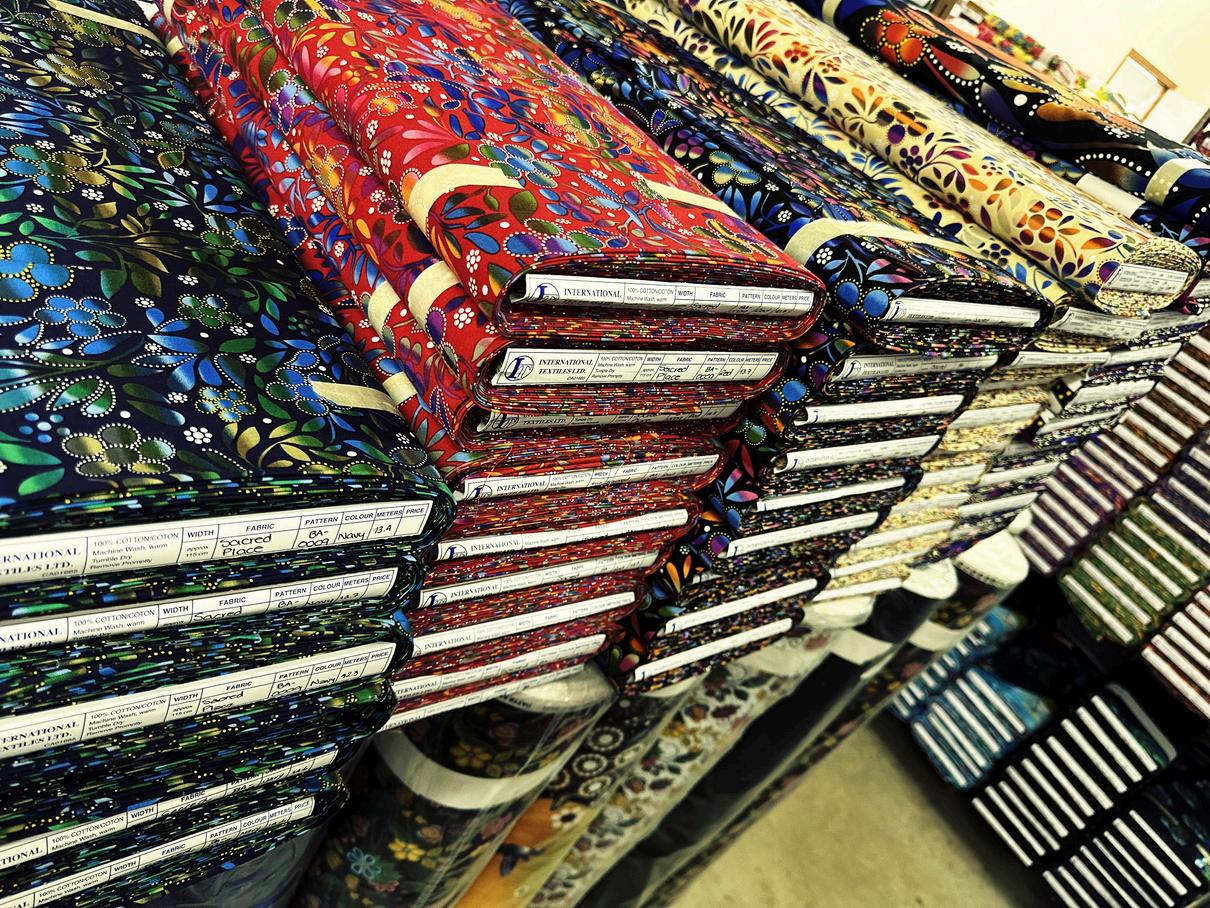 Koko Blooms, an Indigenous Fabric by Tamara Malcolm by International ...